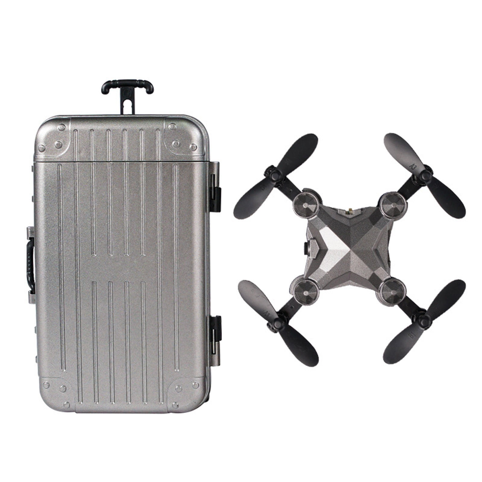 Dengmore DH 120 Mini Suitcase UAV Folding Quadcopter HD Aerial Remote Control Drone Gift for Kids