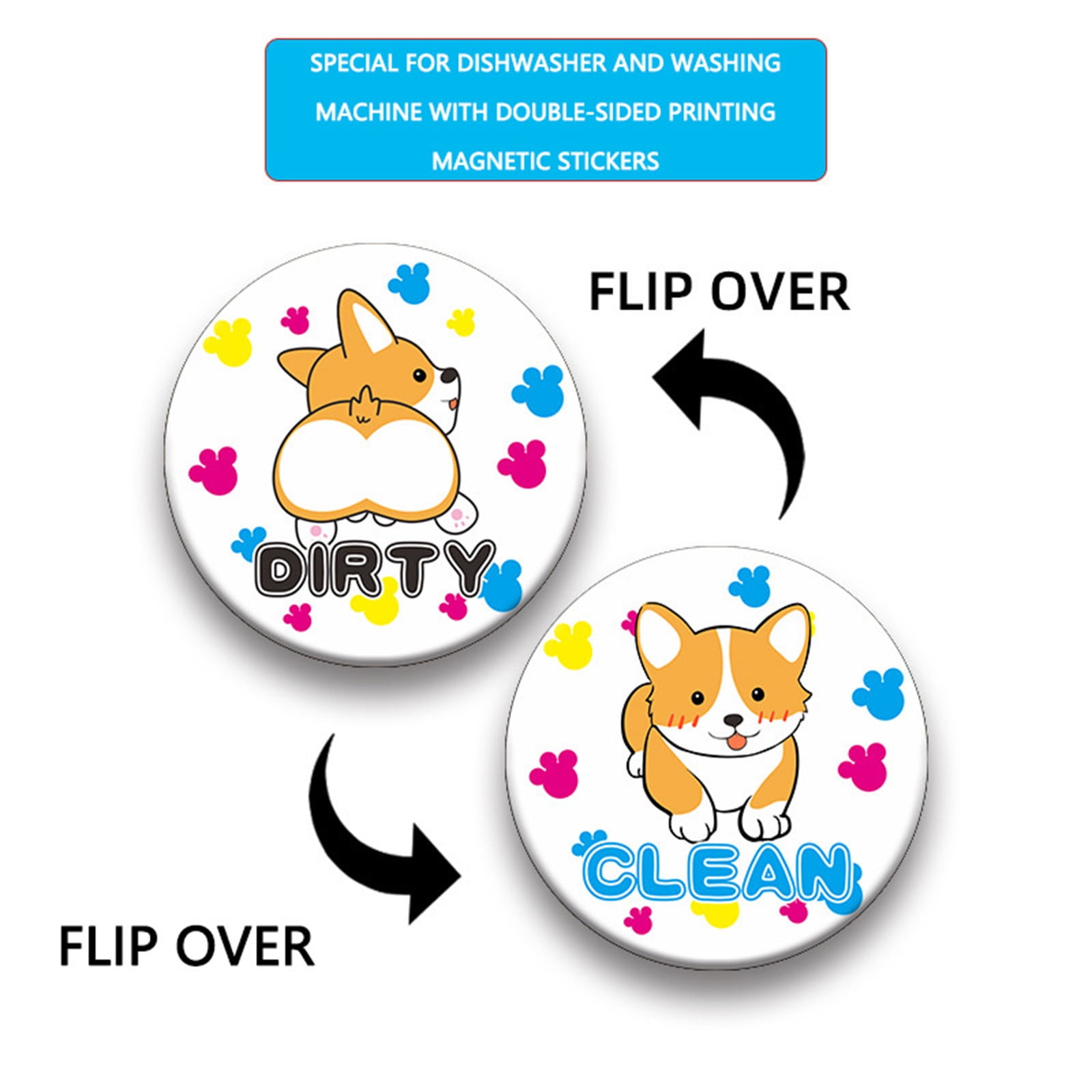 Dengmore Double Sided Clean Dirty Sign Indicator And Practical Home ...