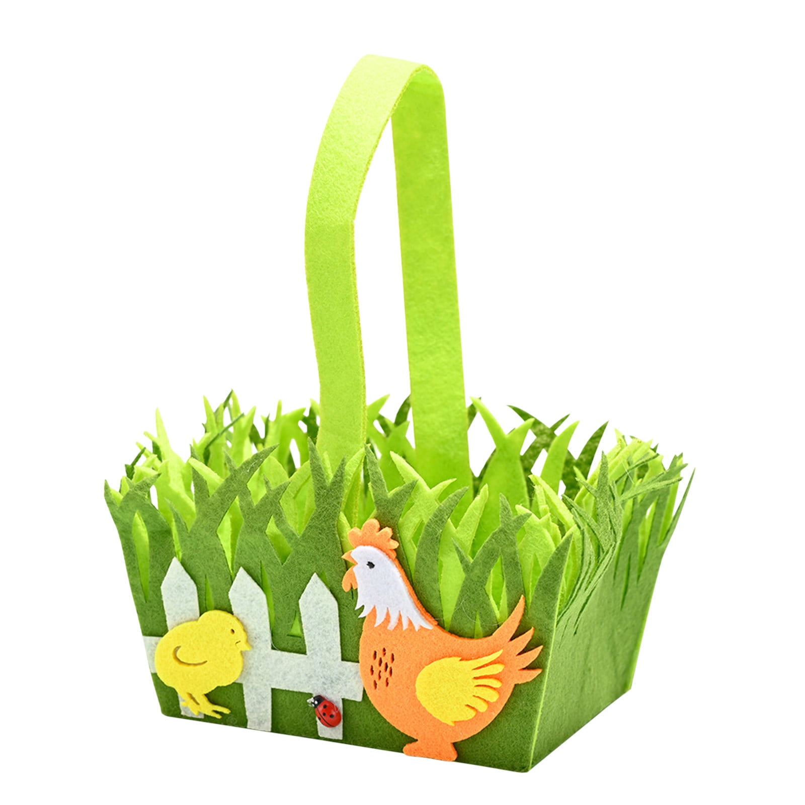 Dengmore Easter Basket Portable Candy Bag Non-Woven Basket Decoration ...