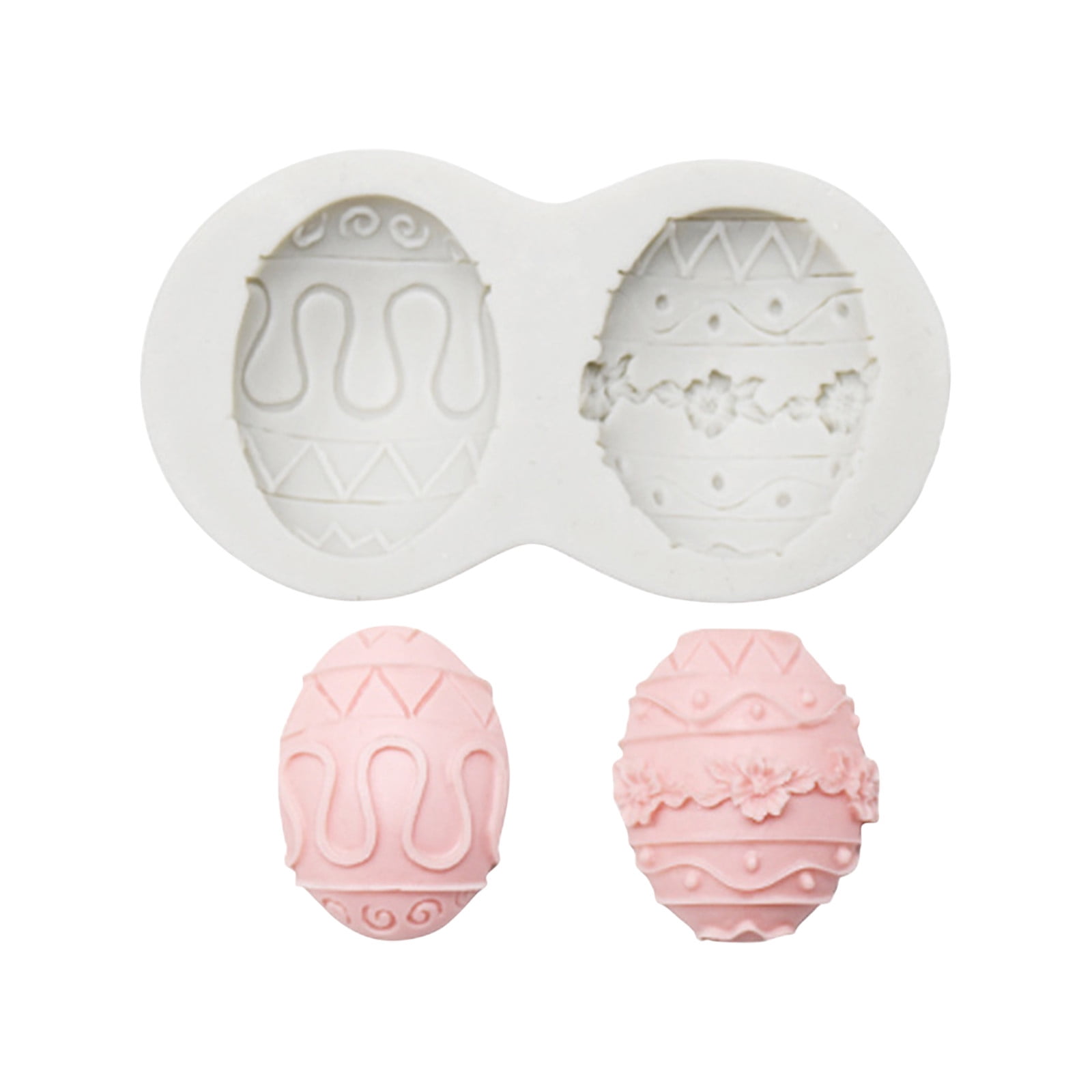 Dengmore Easter Bunny Silicone Mold 3D Easter Bunny Egg Molds Easter ...