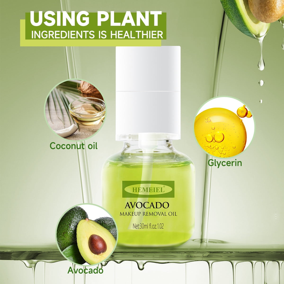 Dengmore Facial Makeup Remover Olive Makeup Remover Oil Avocados ...
