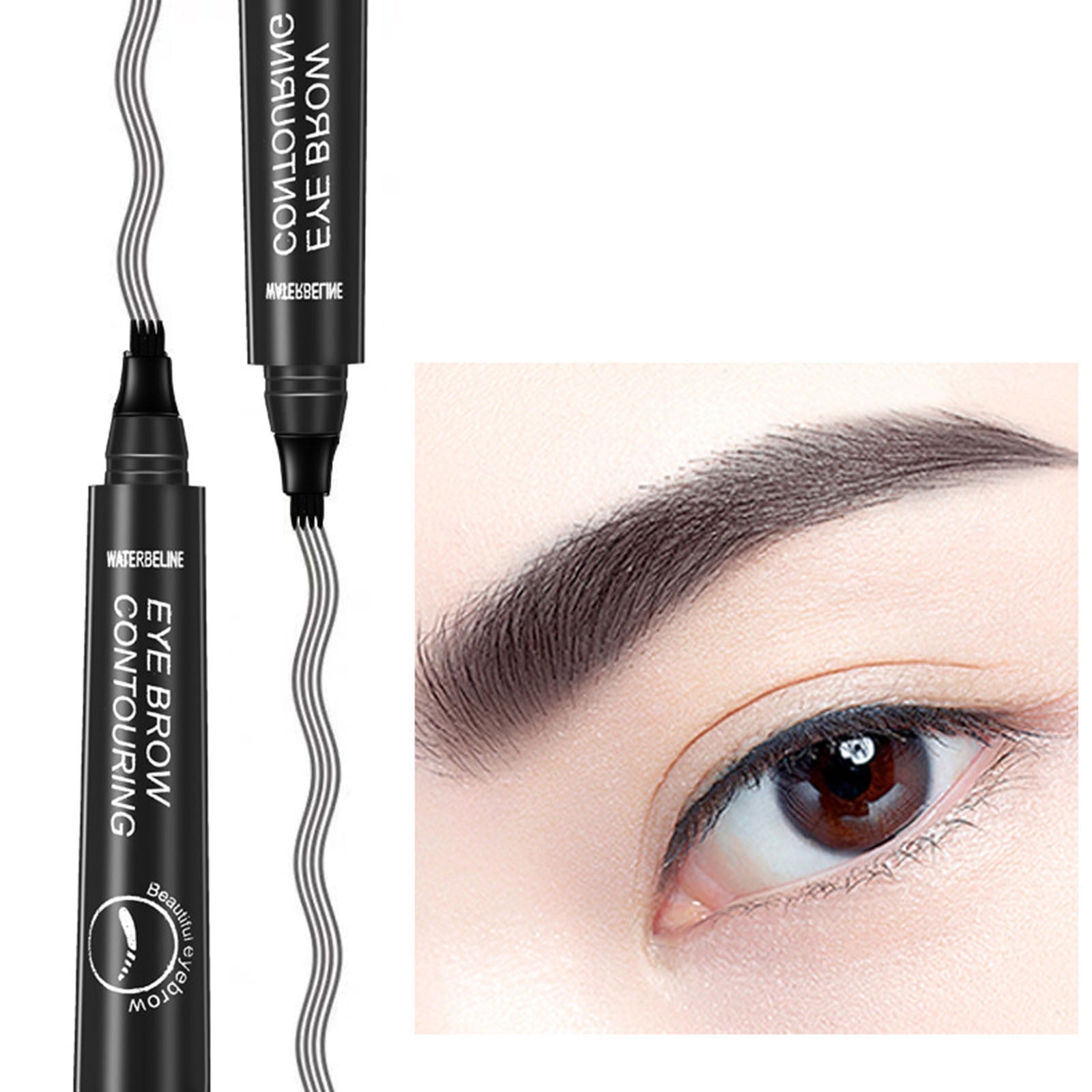 Dengmore Four-head Water Eyebrow Pencil Lasting Non-Eyebrow Pencil Four ...