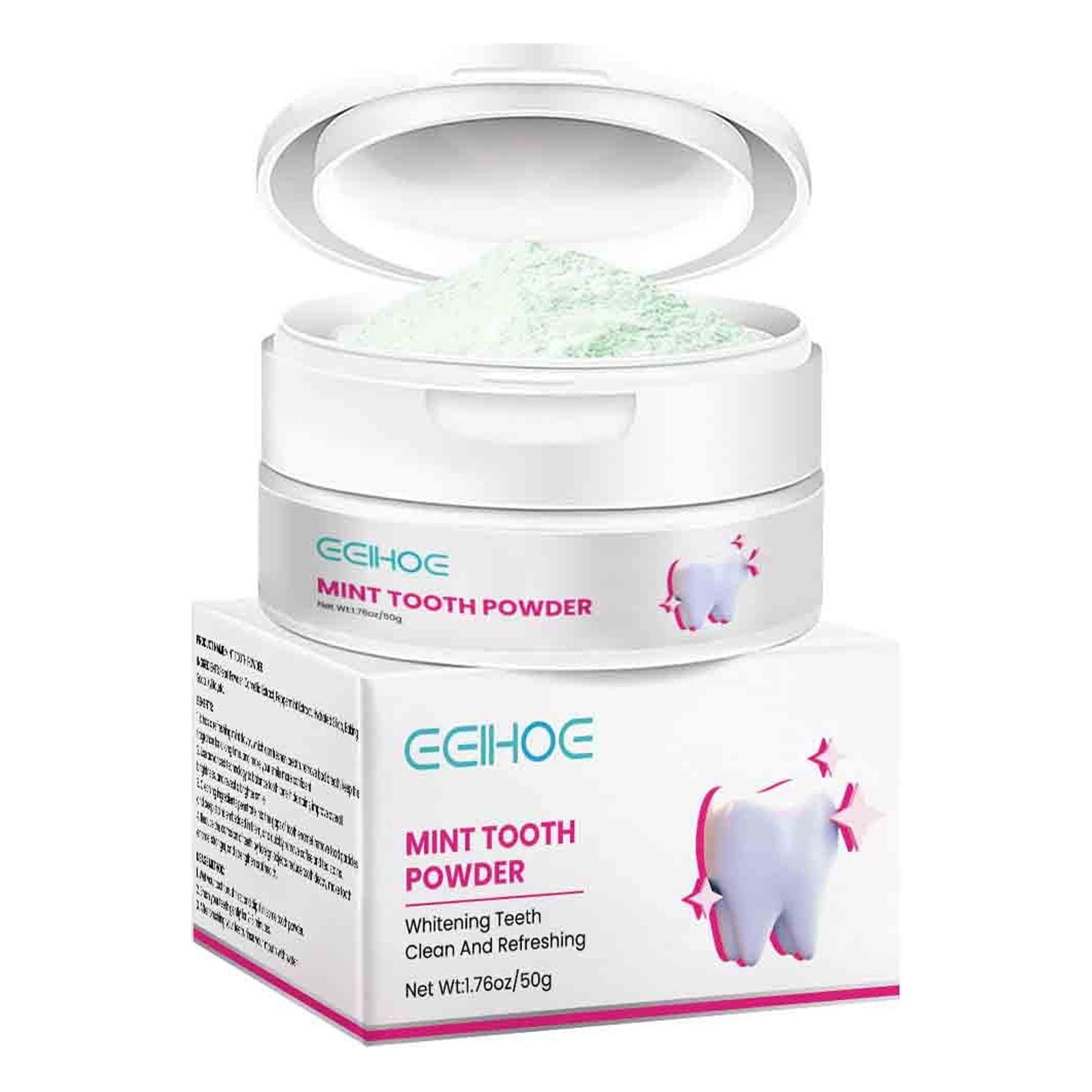 Dengmore Freshing Mint Tooth Powder, Plaque Tartar Removal Stains ...