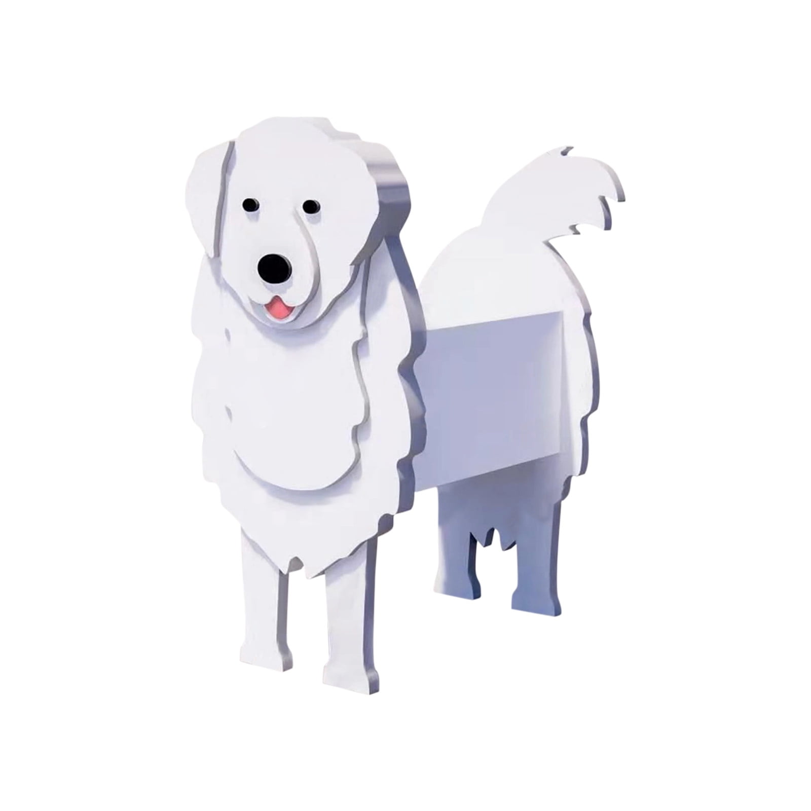 Dengmore Garden Resin Dogs Flower Pot Art Crafts Dog Flower Pot Outdoor Planter Storage Box ...