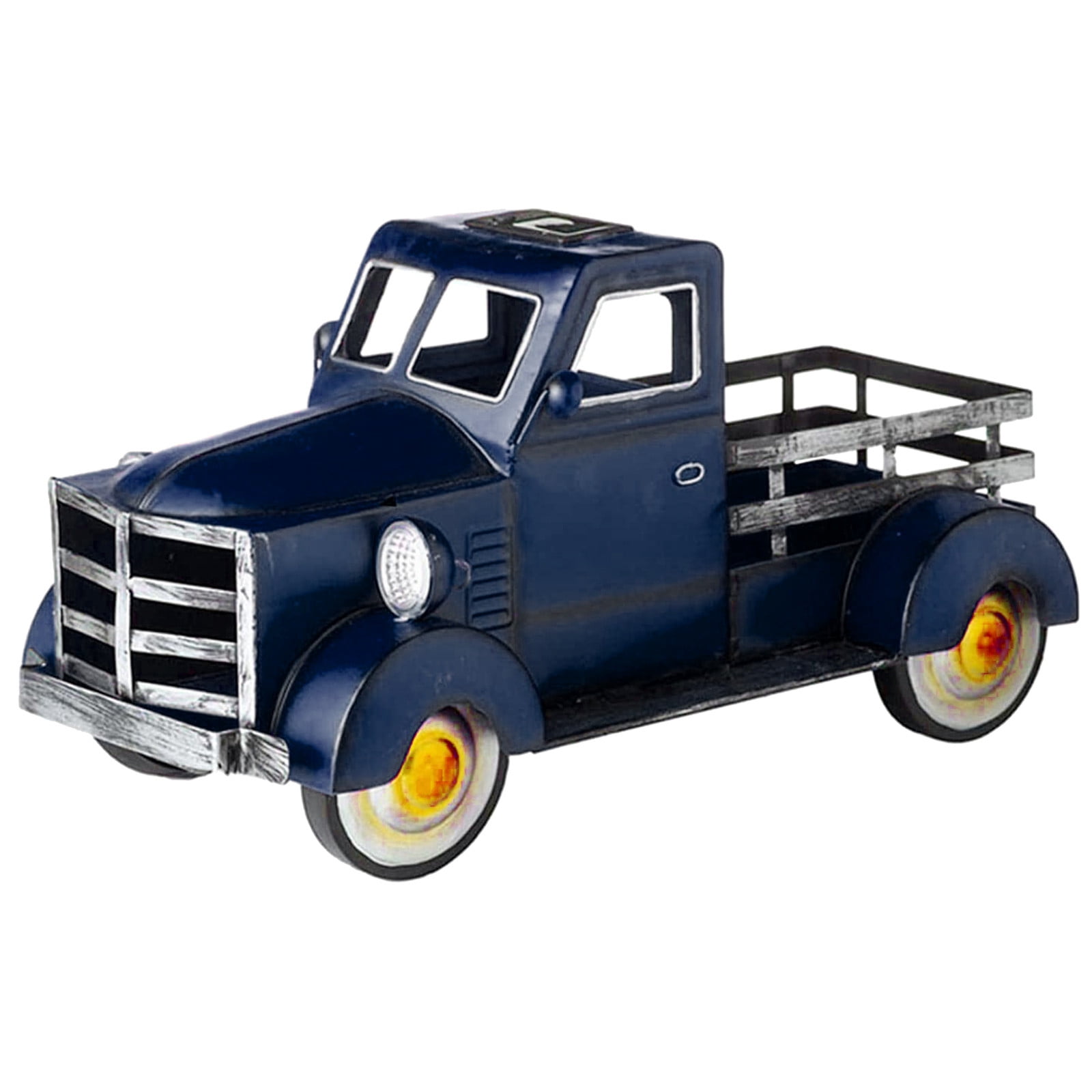 Dengmore Garden Resin Flower Pot Retro Style Solar Pickup Truck Plant ...