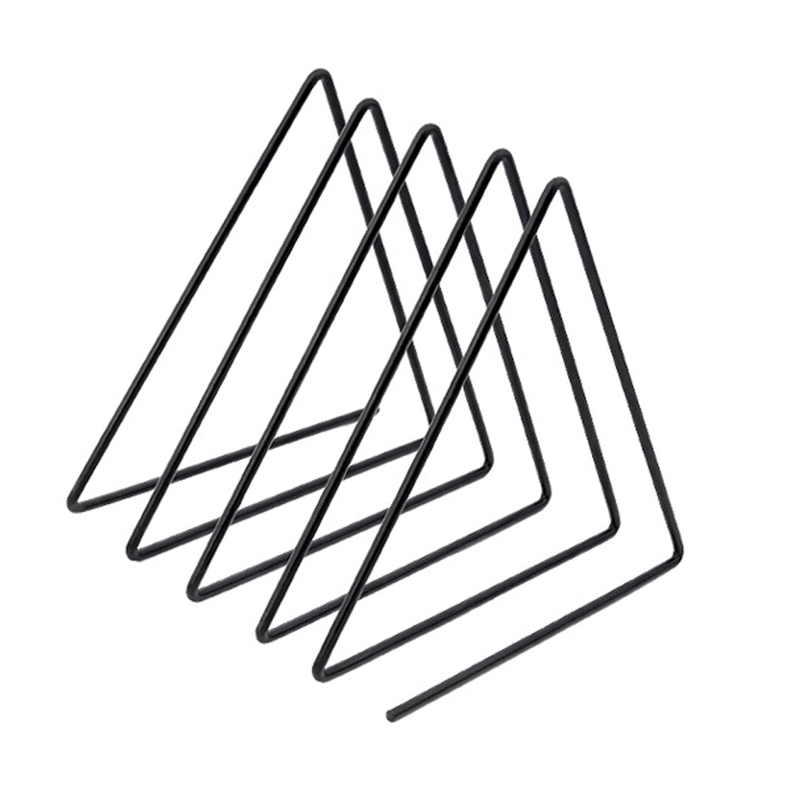 Dengmore Table Top Magazine Holder, Metal 4-Slot Desk Organizer for ...