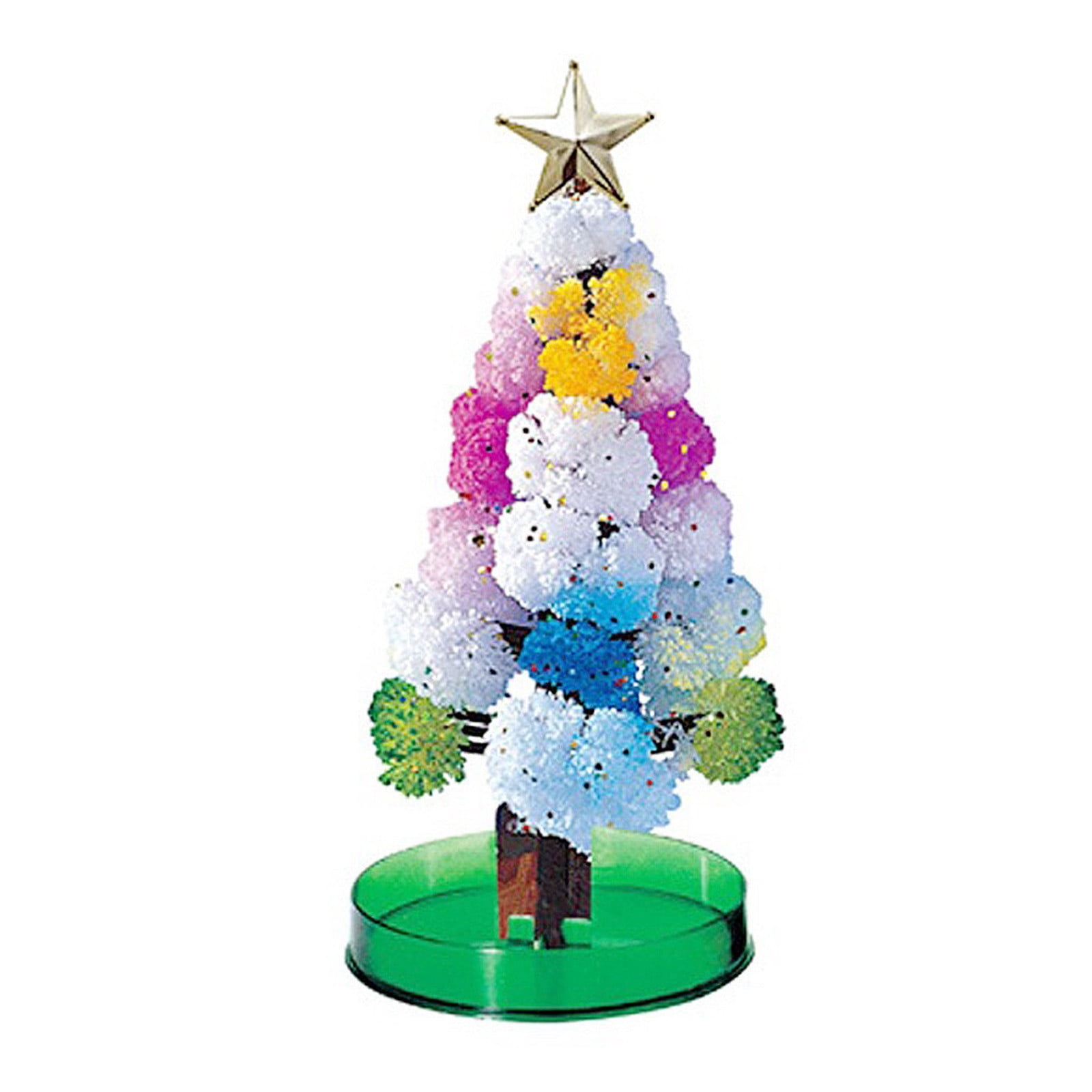 Dengmore Growing Crystal Christmas Tree Kids DIY Growing Xmas Ornaments ...