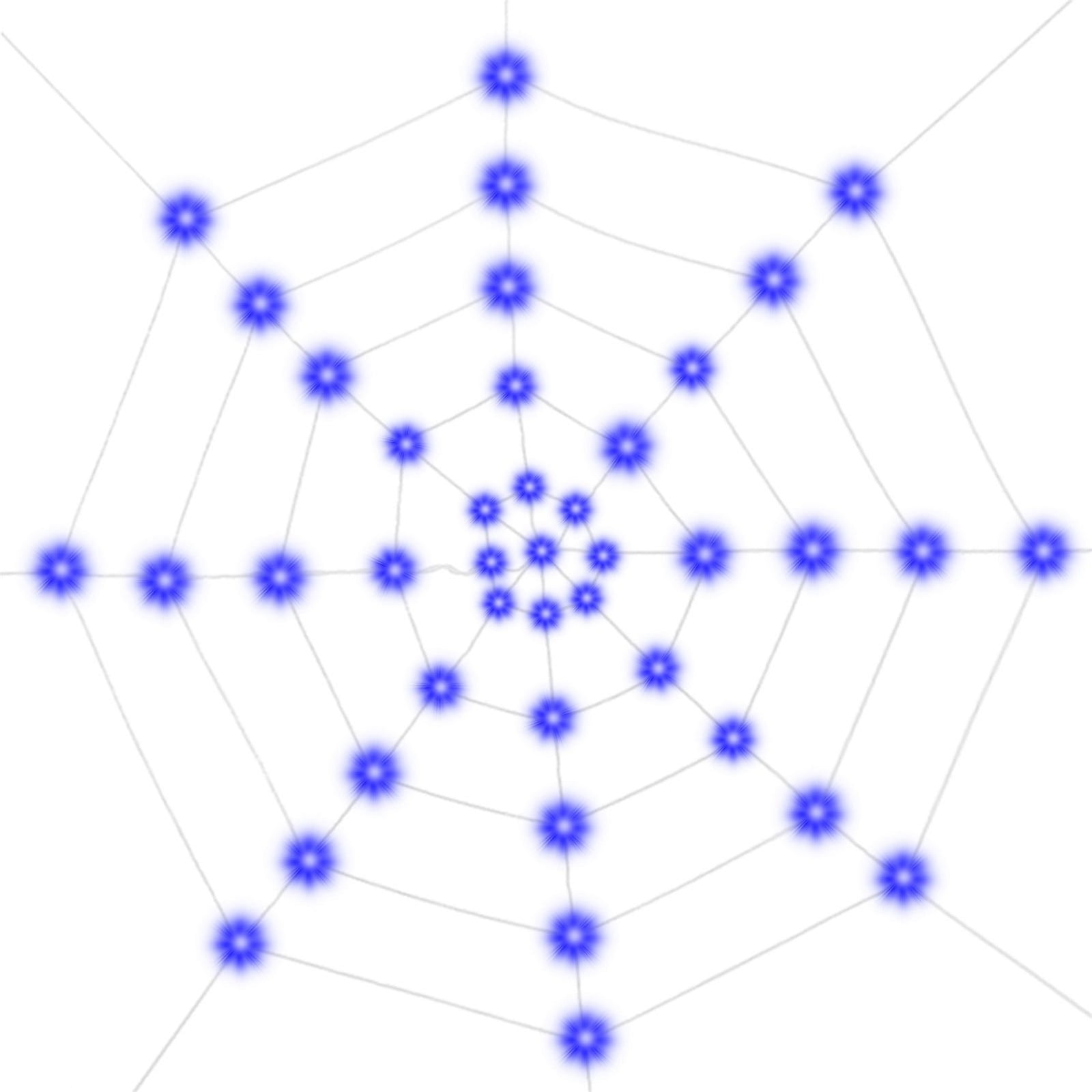 Dengmore Halloween 12FT Spider Webs Light Horror LED Lamp Halloween ...