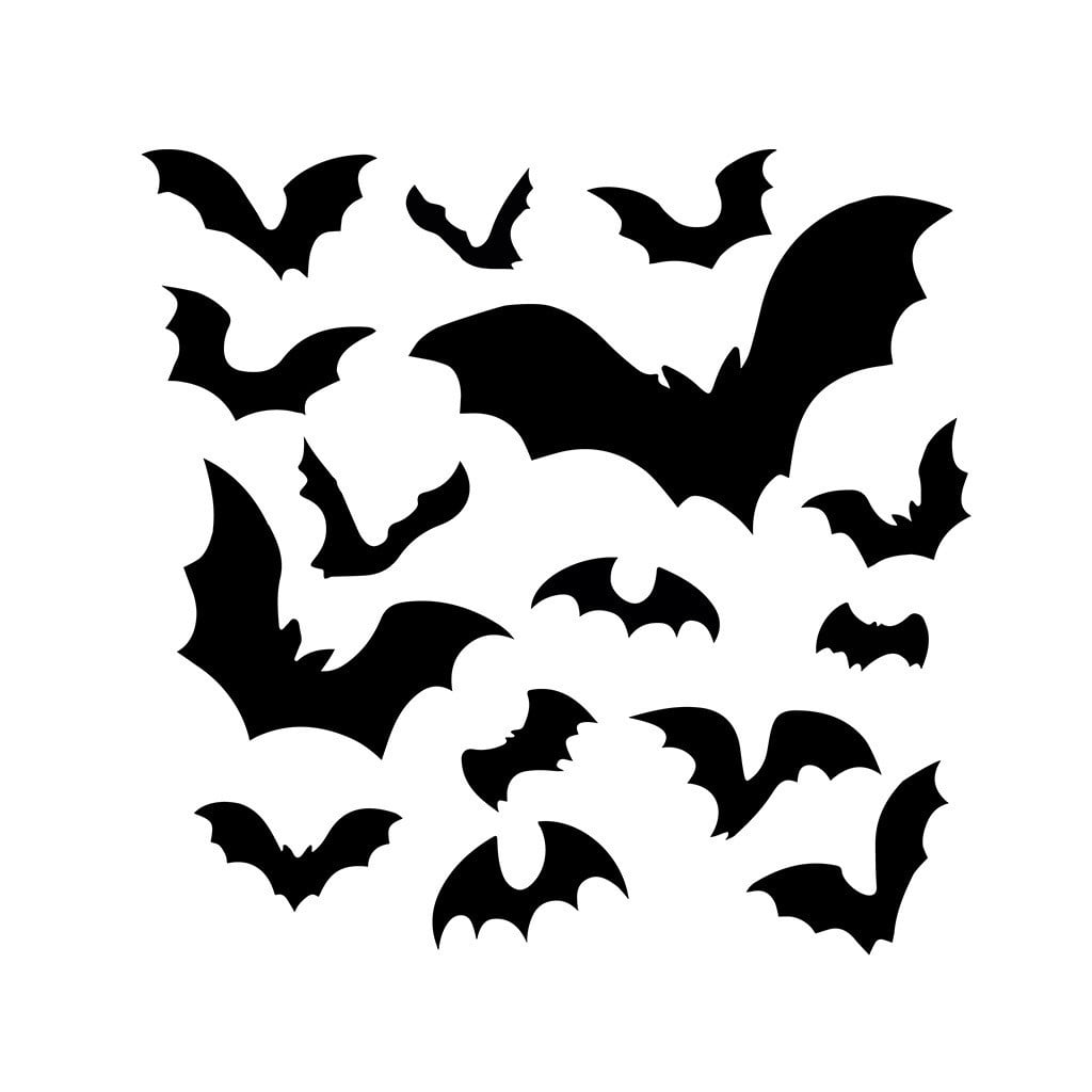 Dengmore Halloween Bats Wall Decor Stereo Stickers Realistic Horror ...