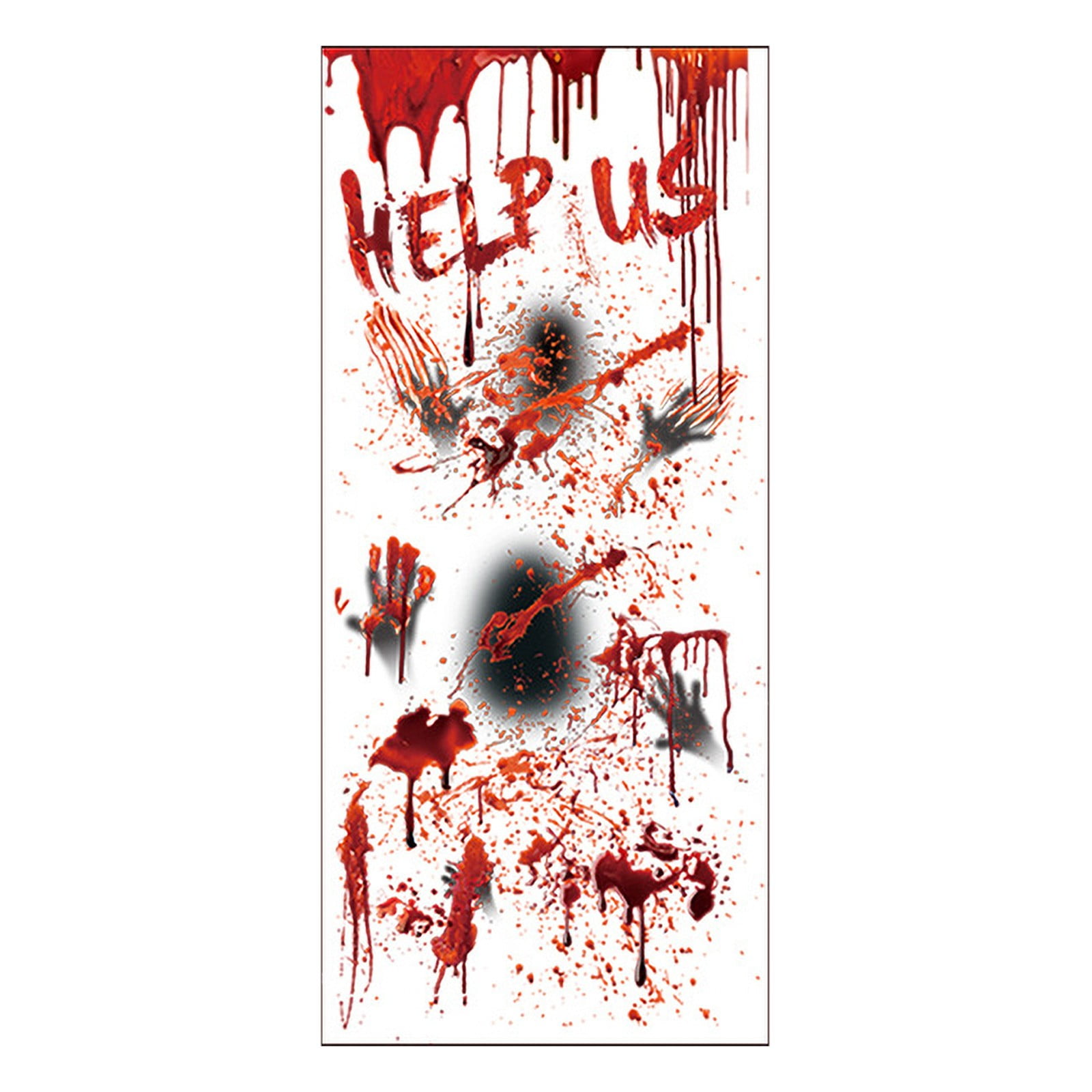 Dengmore Halloween Castle Ghost Blood Handprints Wall Decal Halloween ...