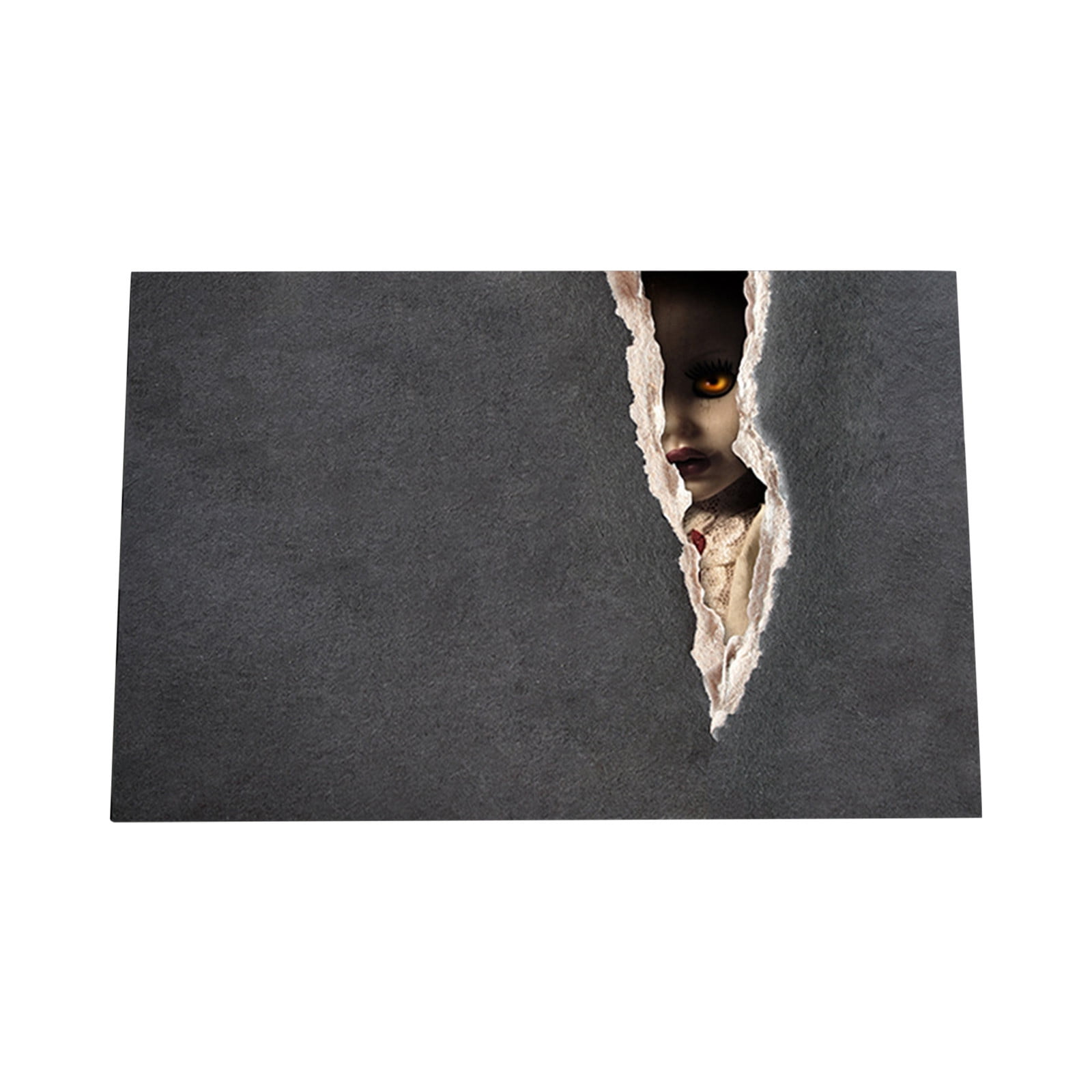 Dengmore Halloween Floor Mat With Terrifying Theme Skull And Plasma ...