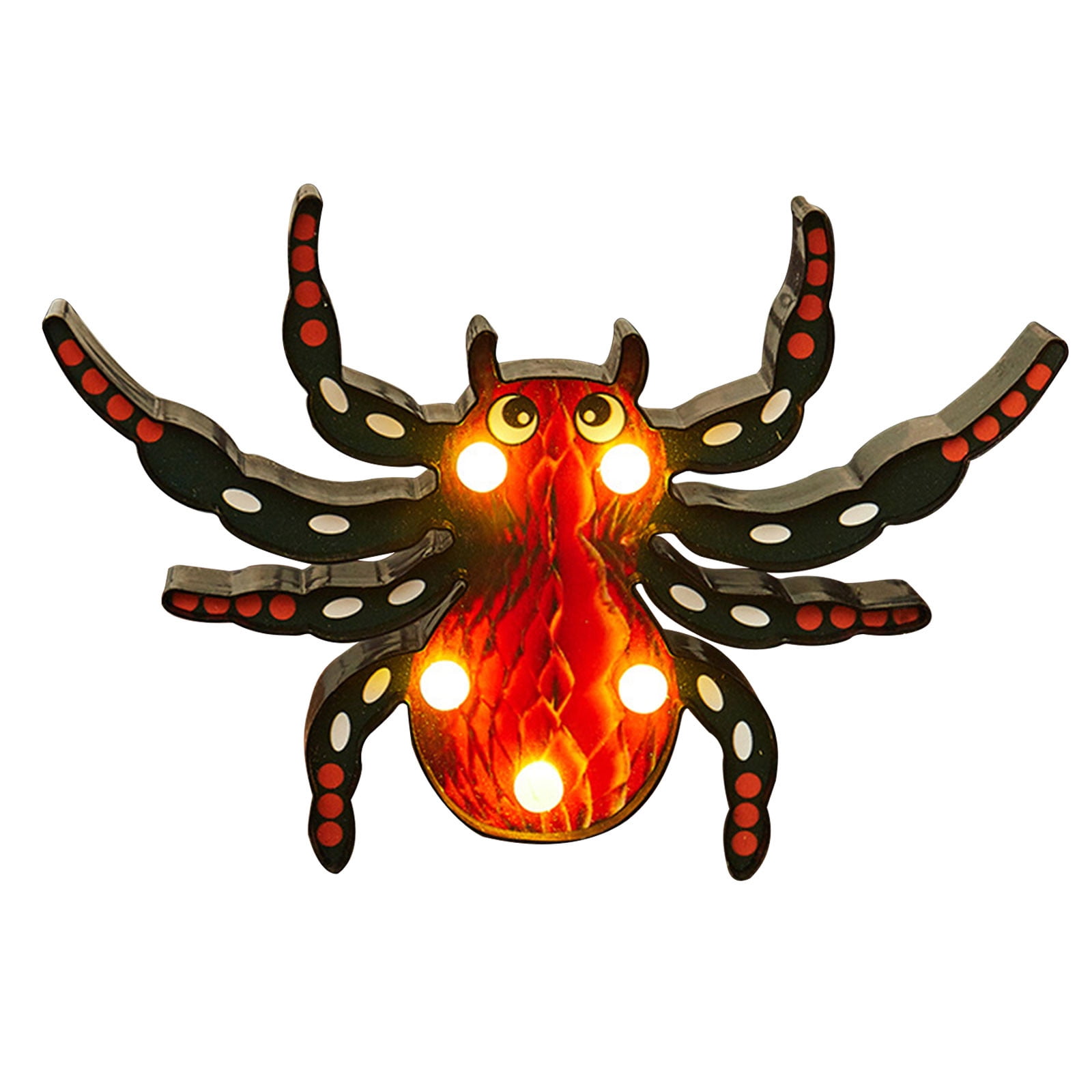 Dengmore Halloween Plastic Spider Light Light String Decoration Light ...