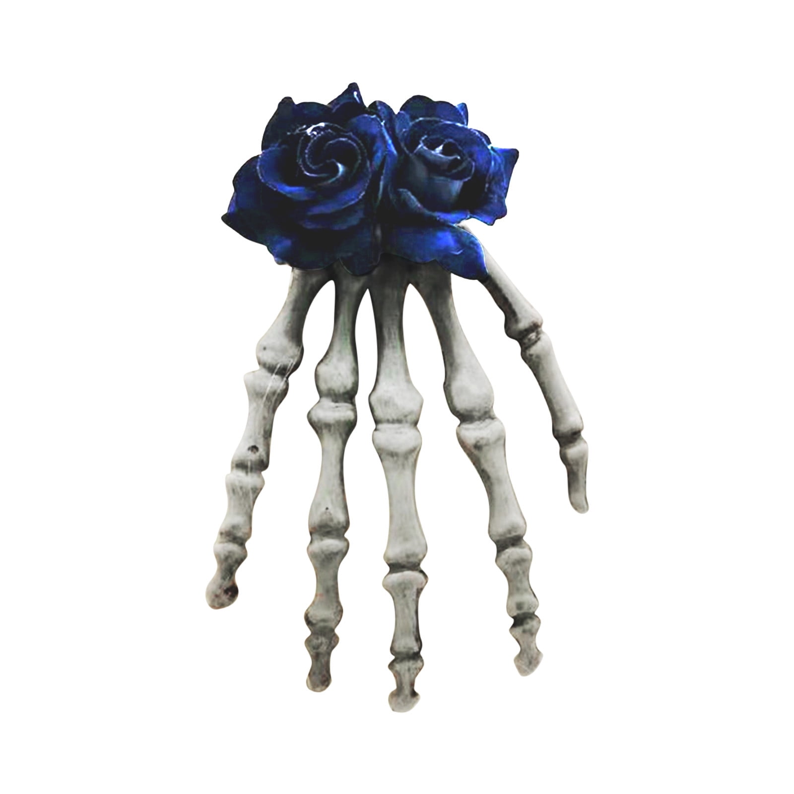 Dengmore Halloween Skeleton Hands Hair Clips Rose Skull Hair Barrettes ...