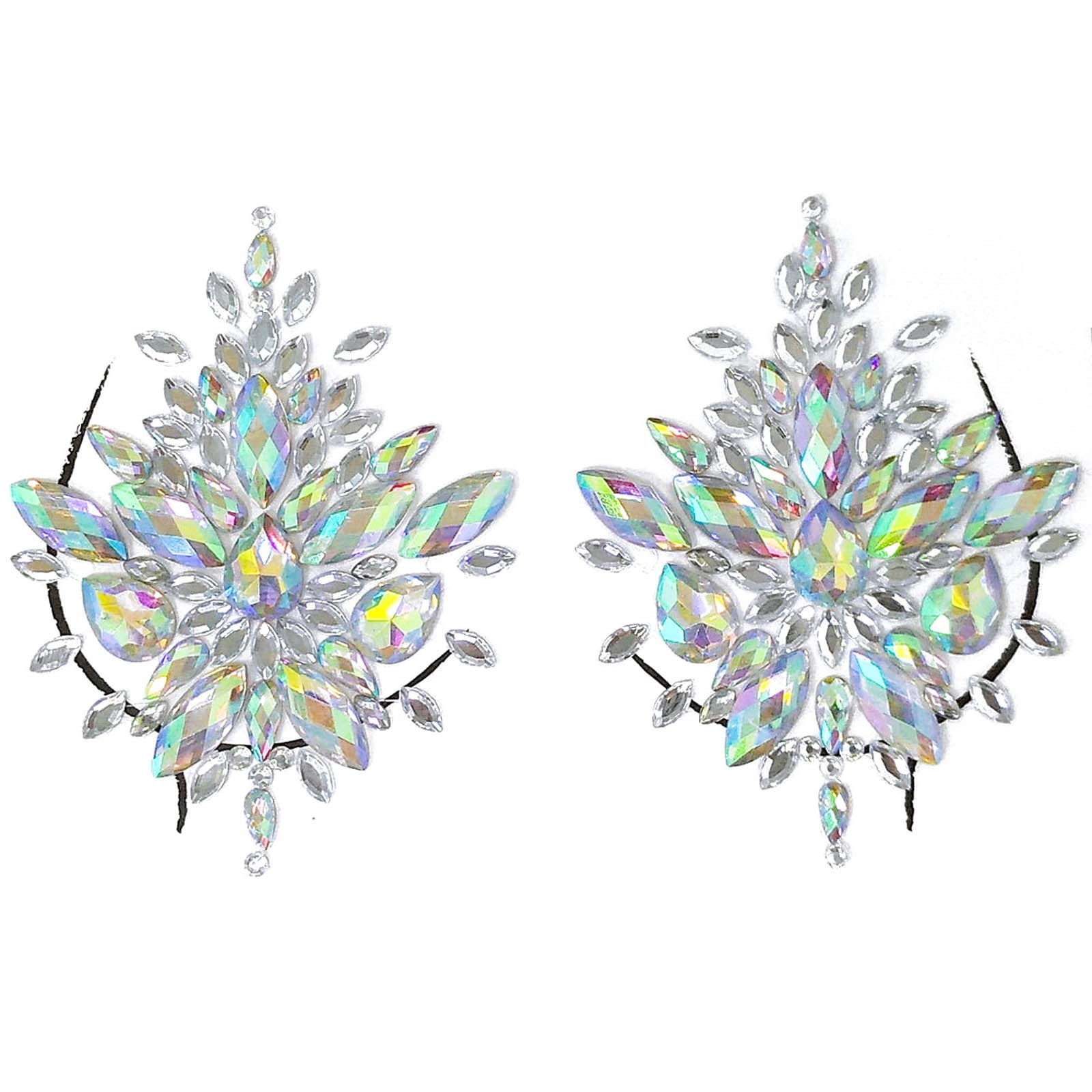 Dengmore Halloween Tattoo Stickers, Exquisite Acrylic Chest Sticker ...