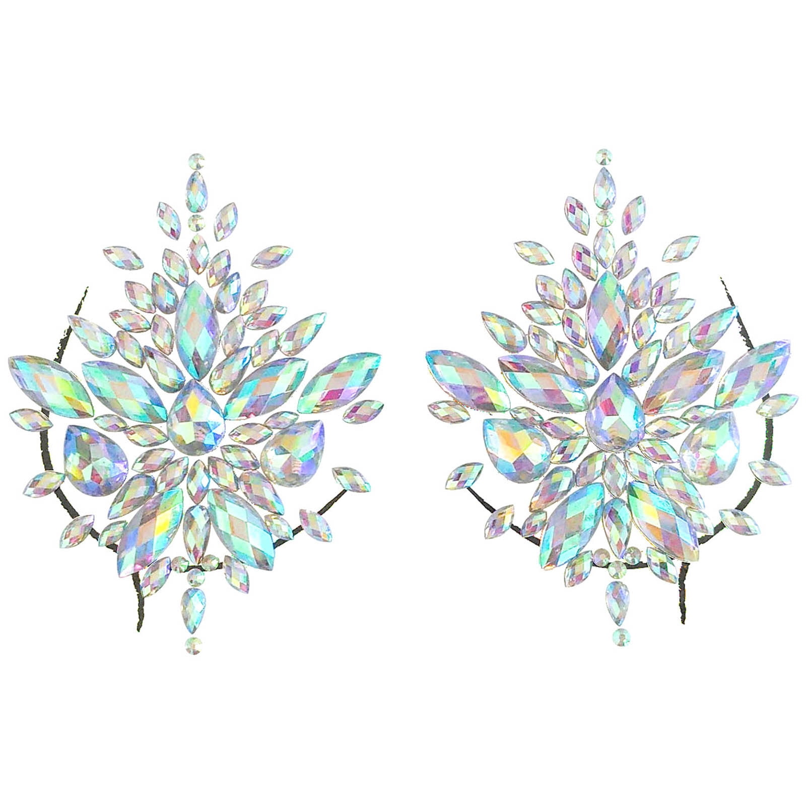 Dengmore Halloween Tattoo Stickers, Exquisite Acrylic Chest Sticker ...