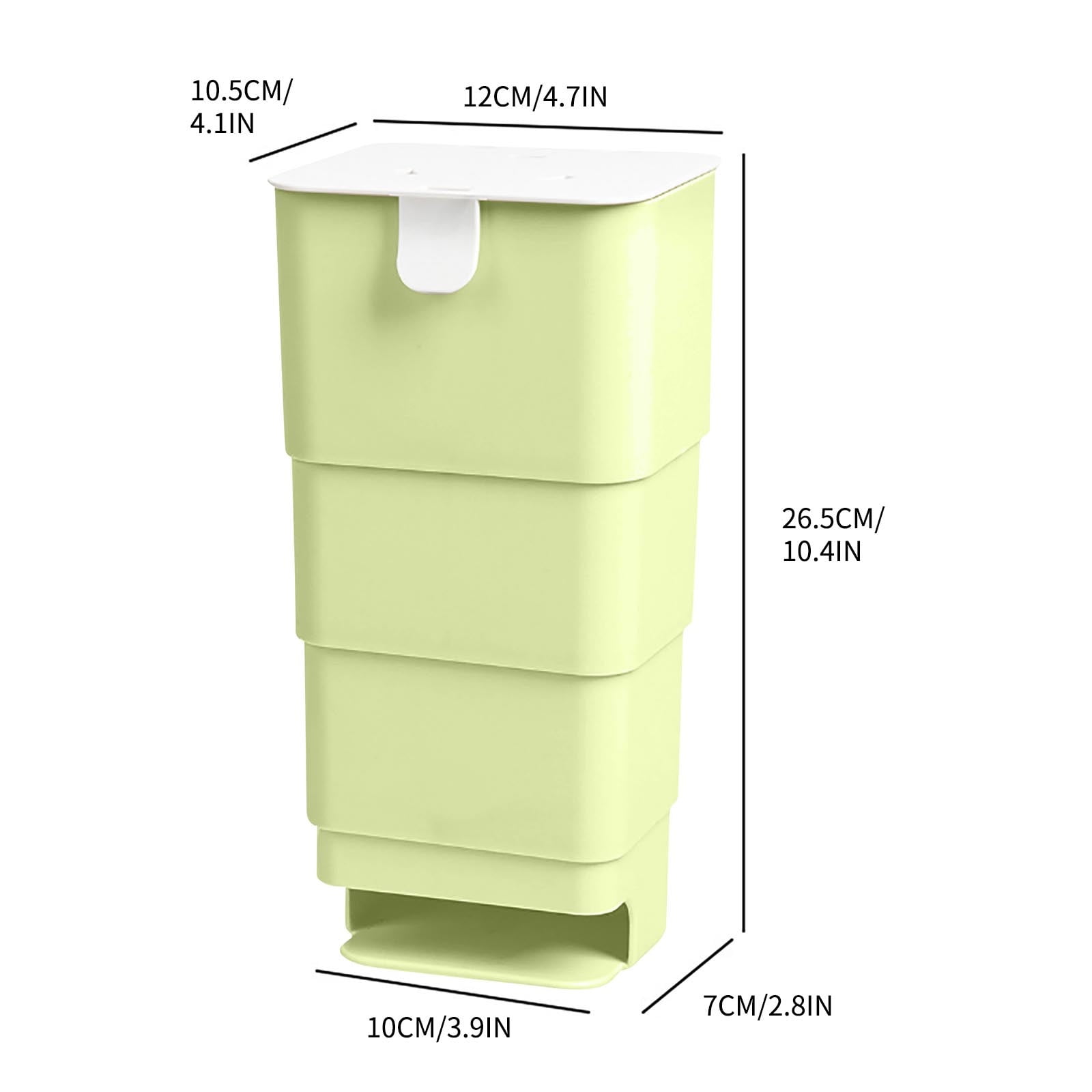 Dengmore Hanging Trash Can Foldable Waste Bin Kitchen Compost Bin Wall ...