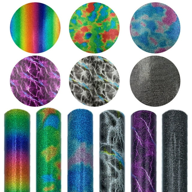 Dengmore Heat Transfer Vinyl Bundle HTV Pattern Vinyl Iron On Vinyl for ...