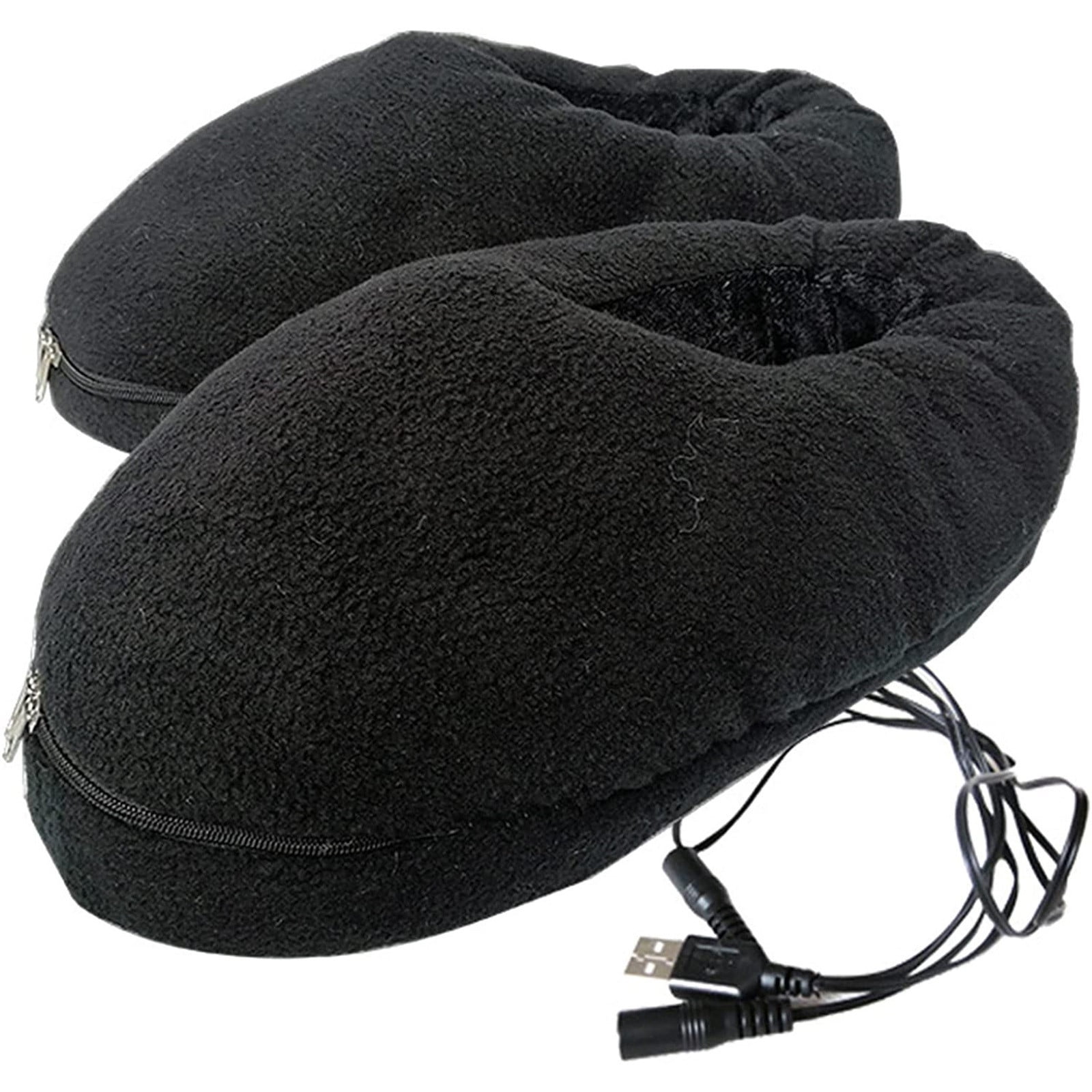 Dengmore Heated Slippers Plush Cotton-filled Foot Warmer for Men ...