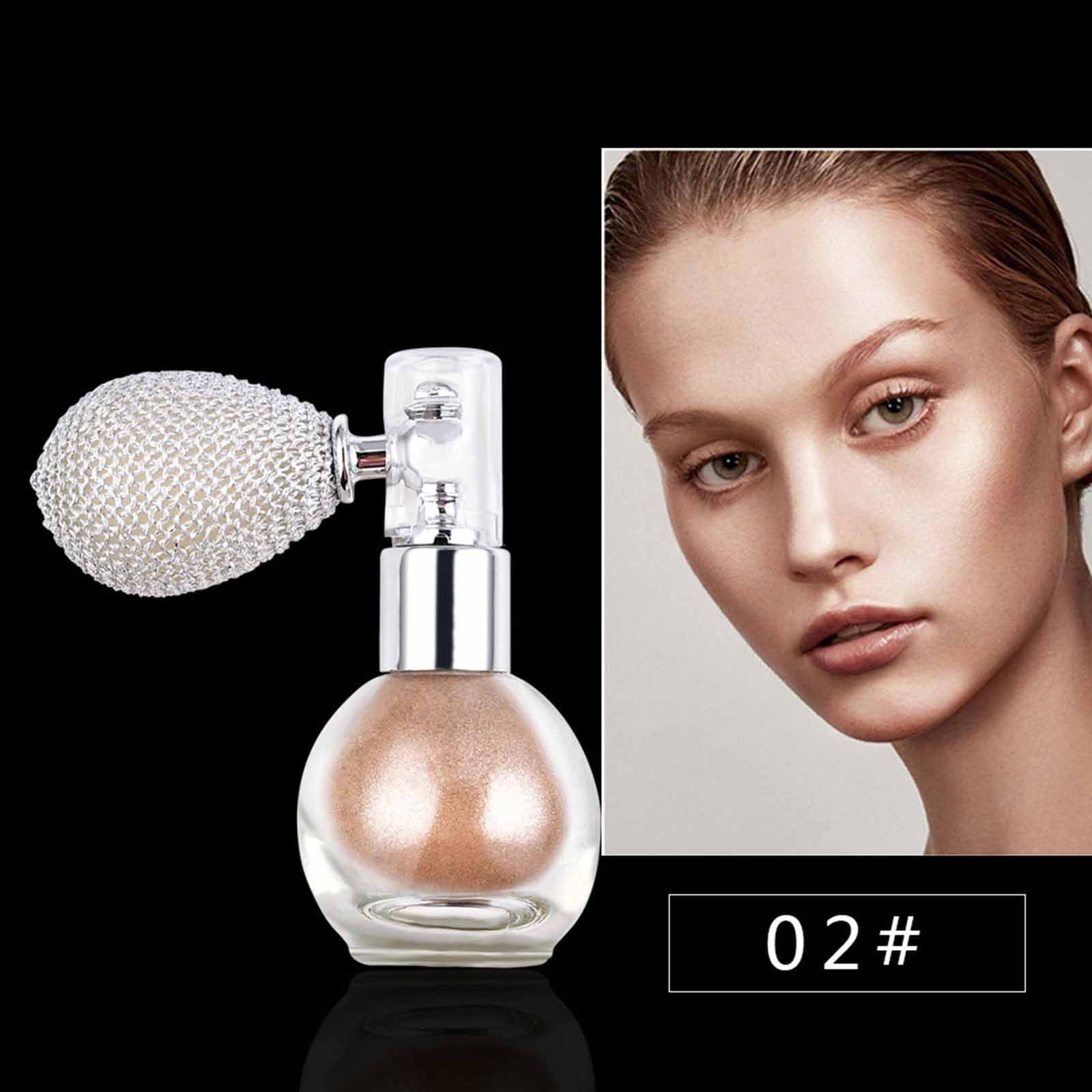 Dengmore Highlighter Loose Powder Spray High-gloss Brightening Powder ...