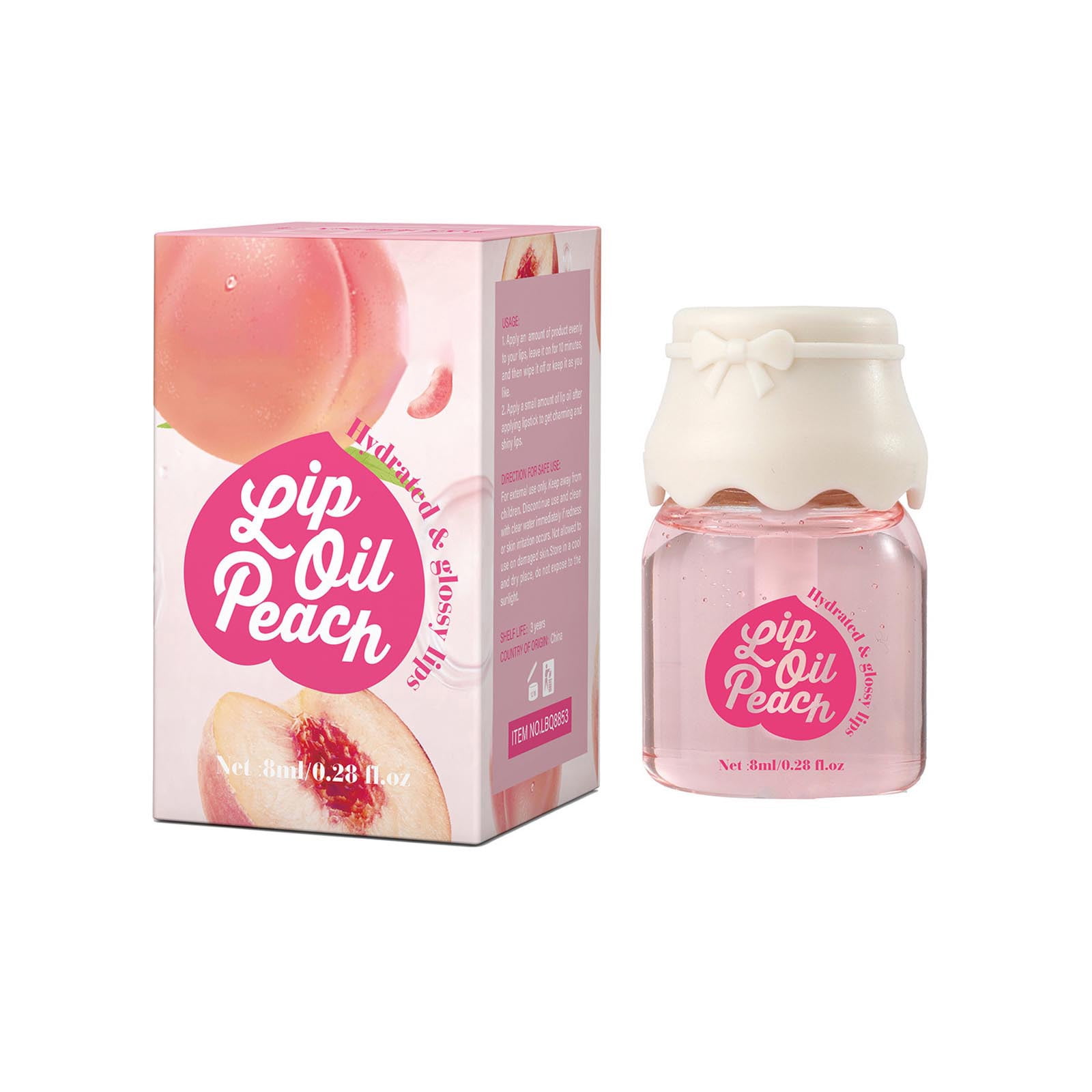 Dengmore Hydrating Lip Oil Plumping Lip Tint Moisturizing Lip Gloss