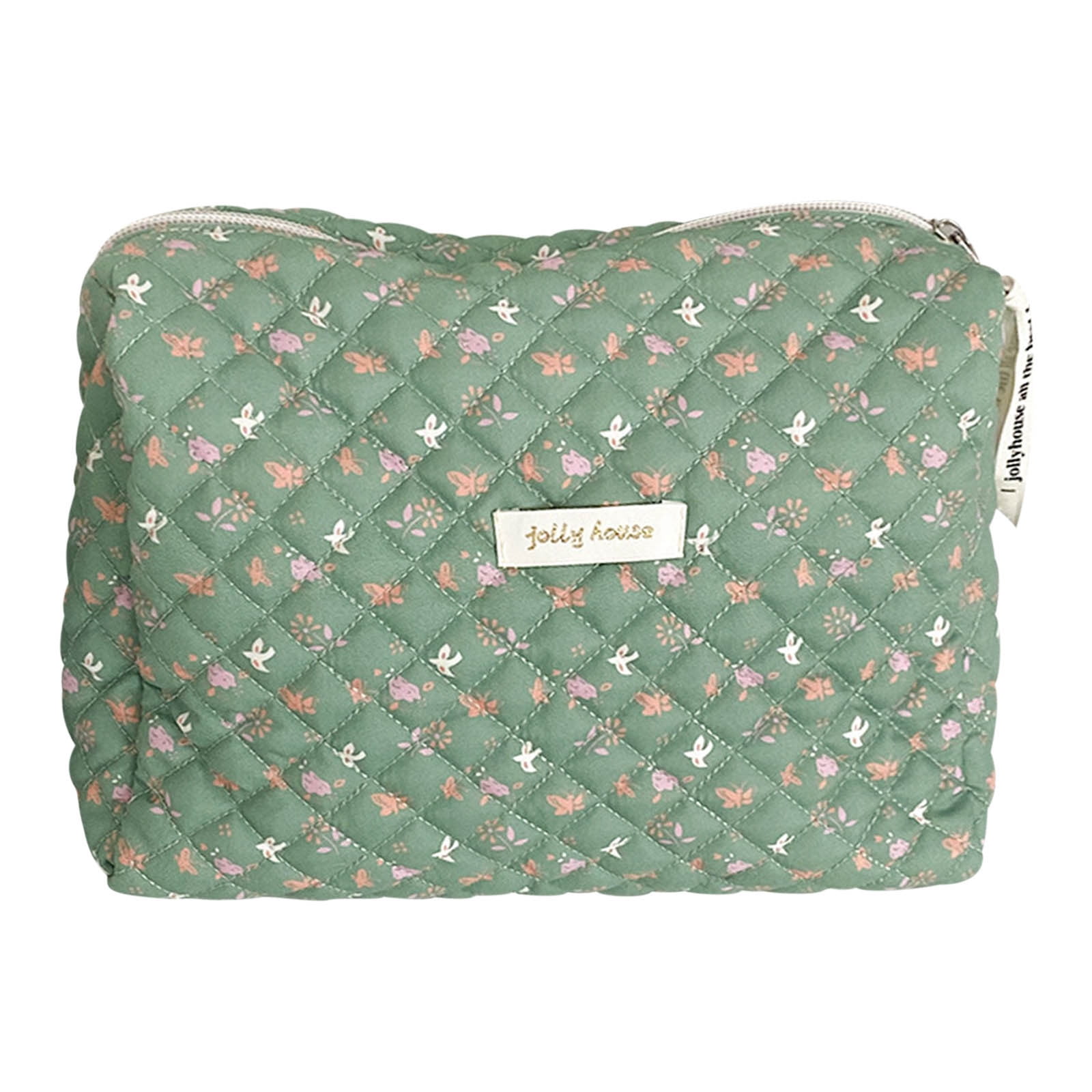 Dengmore Kawaii Cotton Fragmentary Makeup Handbags Zipper Korean ...