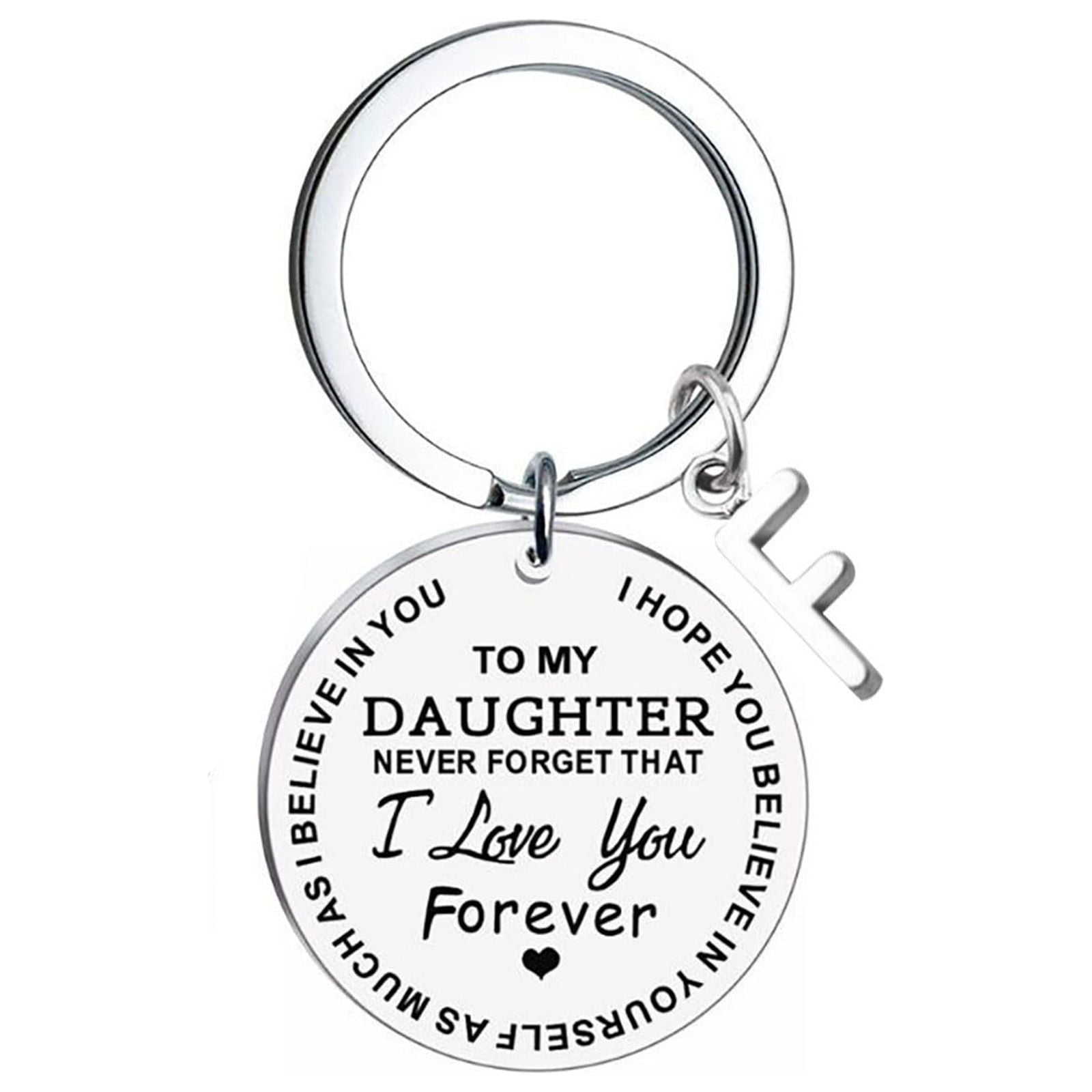 Dengmore Keychain To My Daughter from Dad Mom Inspirational Gift ...