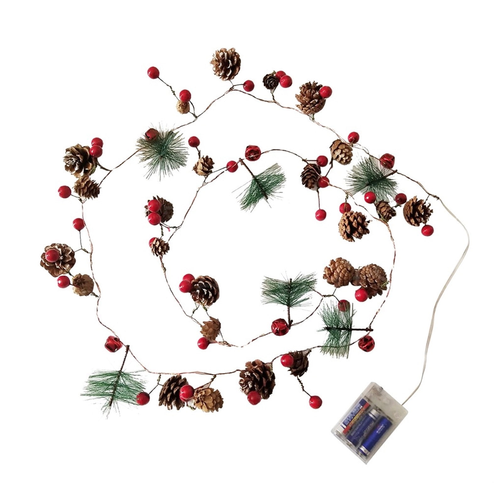 Dengmore LED Christmas Lights 6.5ft 20LED String Lights Bell Pines ...