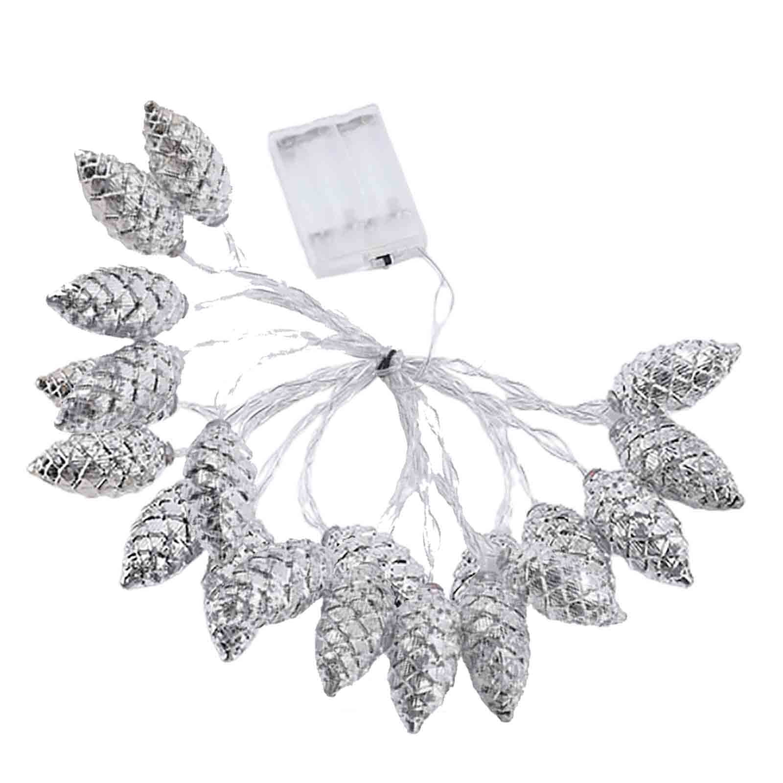 Dengmore LED Christmas Lights 9.8ft 20LED String Lights Bell Pines ...