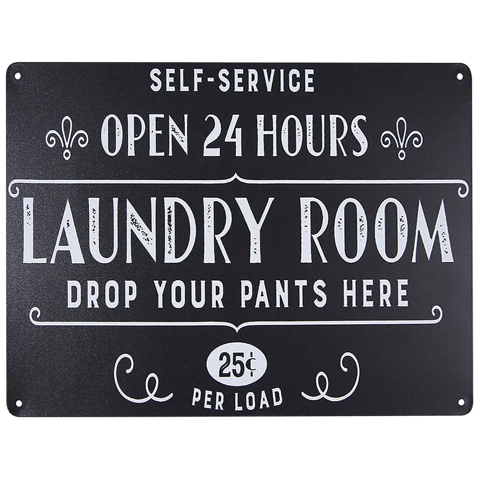 Dengmore Laundry Decor for Laundry Room Open 24 Hours Laundry Room Wall ...