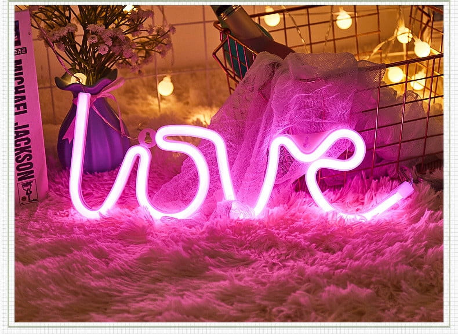 Dengmore Led Neon Sign Light Confession Modeling Lamp LED Decor Night ...