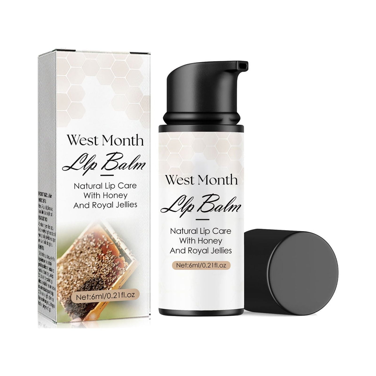 Dengmore Lip Balm in Pump Dispenser Honey Jellies Extract Lip Balm ...