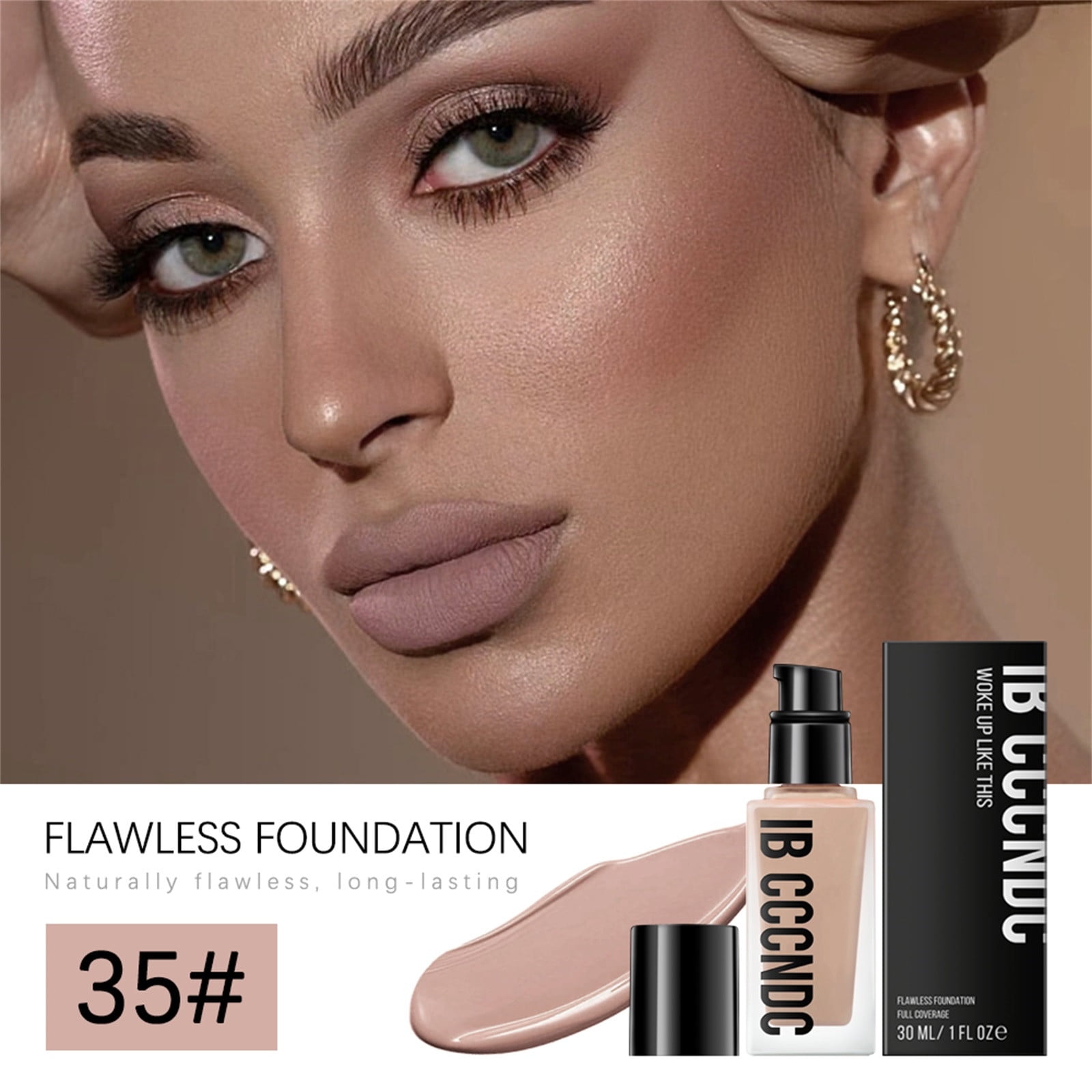 Dengmore Liquid Foundation Long Lasting Makeup Foundation Cream Natural ...