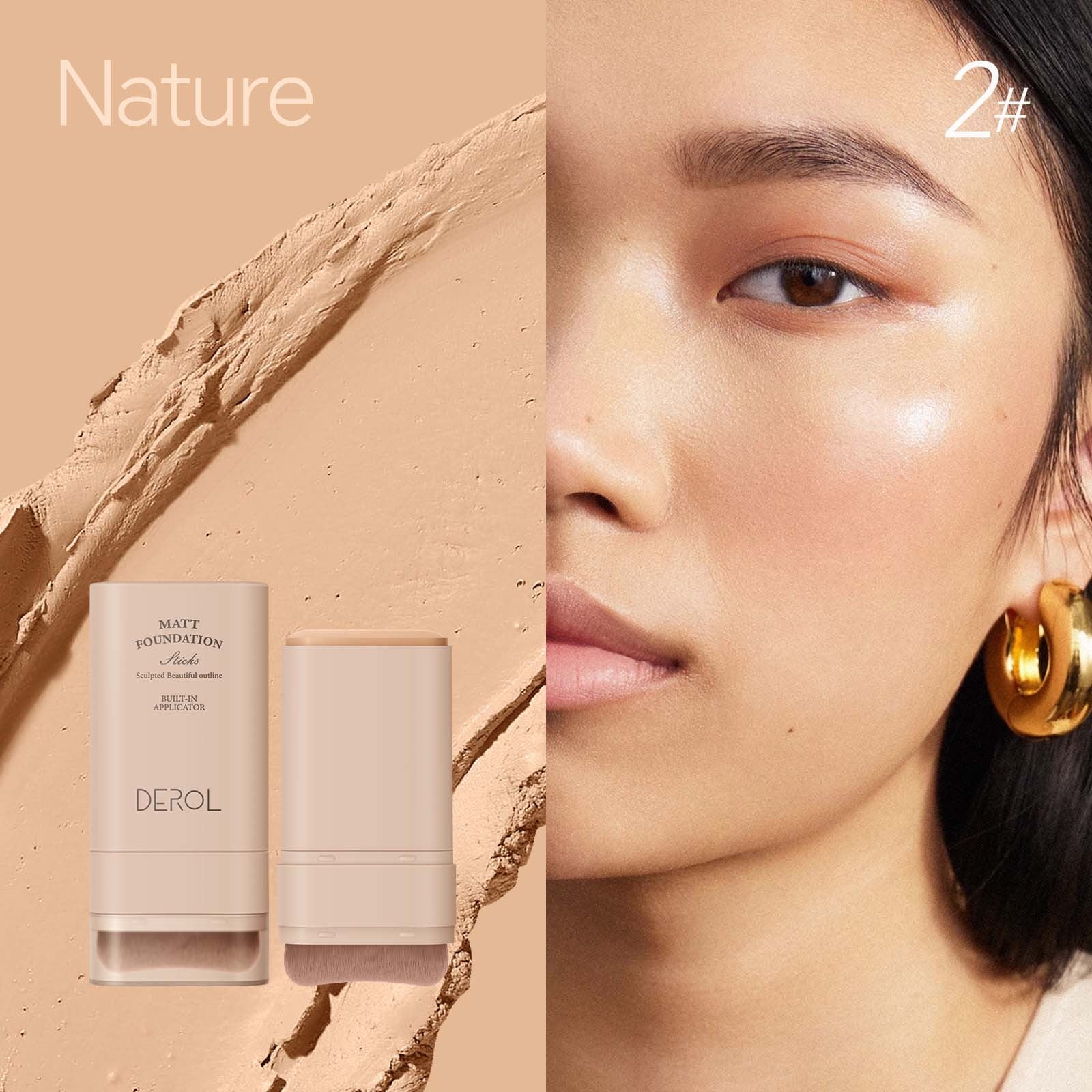 Dengmore Make-up Stick with A Brush Can Cover Defects For Many Times ...