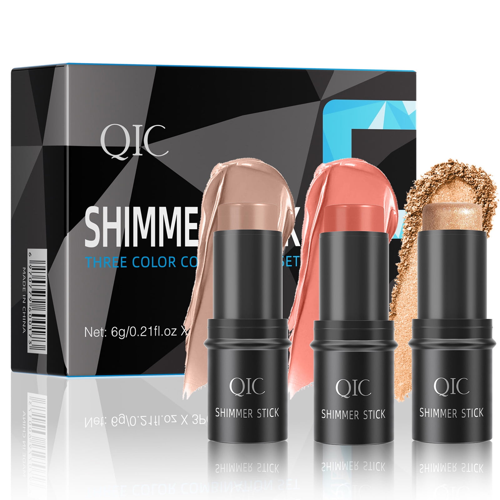 Dengmore Makeup Kit with Face Highlighter Contour Blusher Shimmer Stick ...