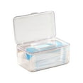 Dengmore Mask Storage Box With Lid, Transparent Mask Storage Case ...