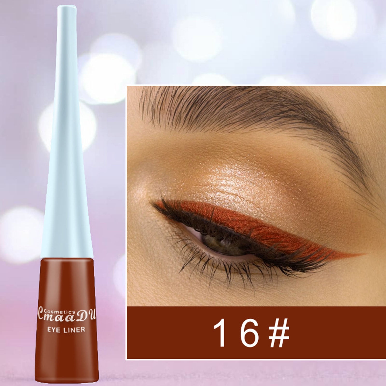 Dengmore Matte Shiny Smoky Eyes Eyeshadow Glitter Liquid Eyeliner 17 ...