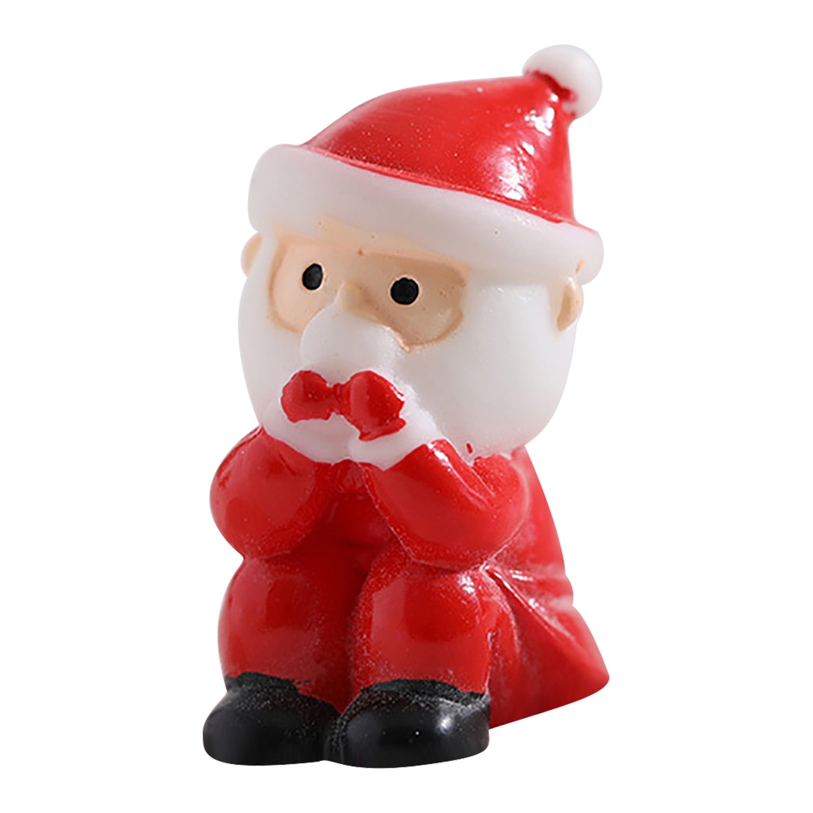 Dengmore Mini Santa Claus Ornament Christmas Miniature Figurines Mini ...
