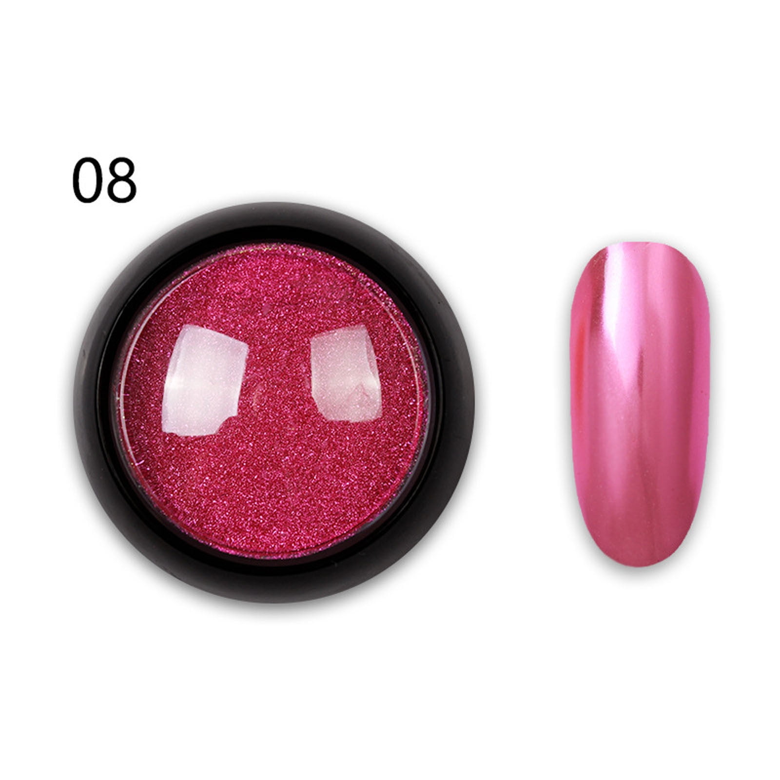 Dengmore Mirror Effect Nail Art Powder with Titanium Plating Formula ...