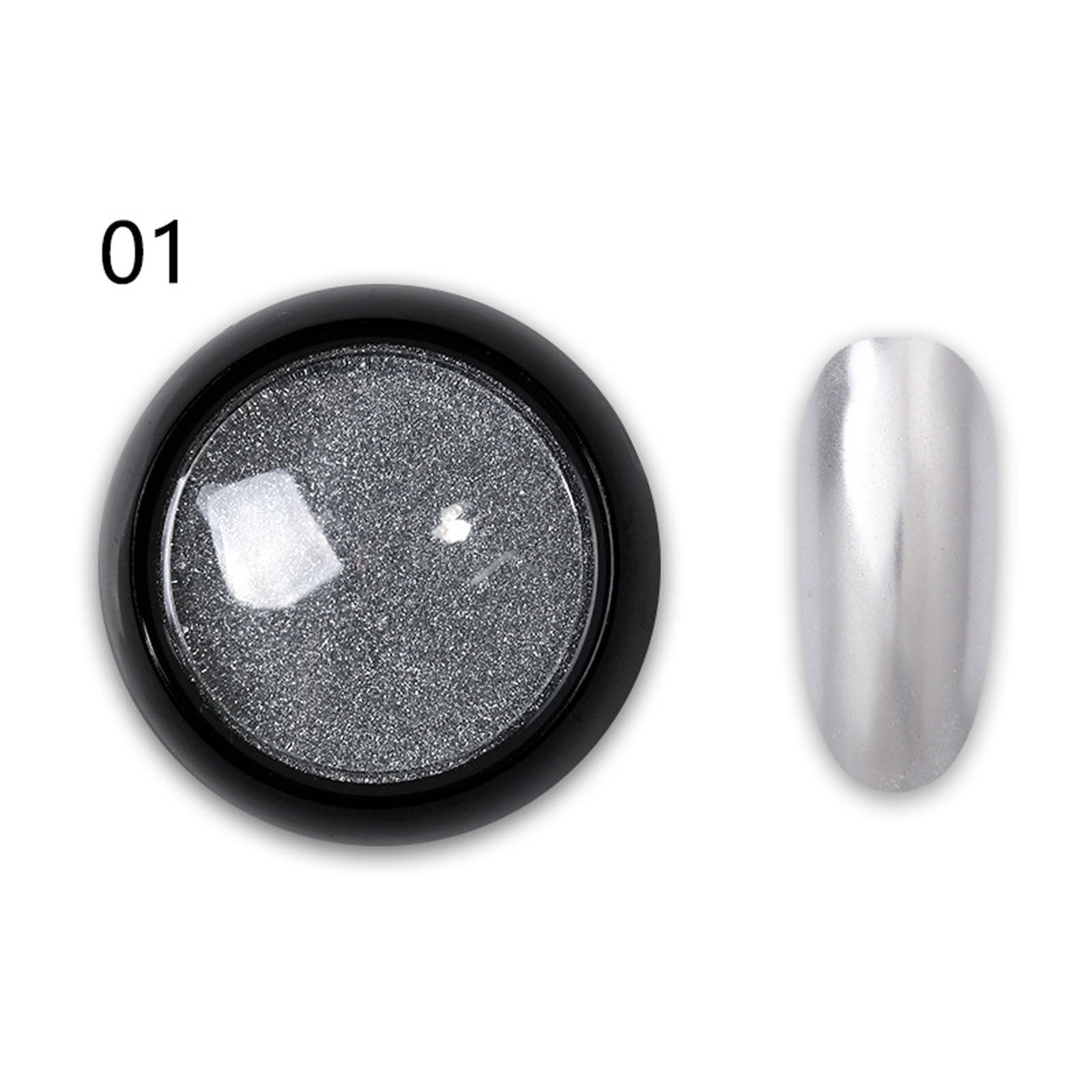 Dengmore Mirror Effect Nail Art Powder with Titanium Plating Formula ...
