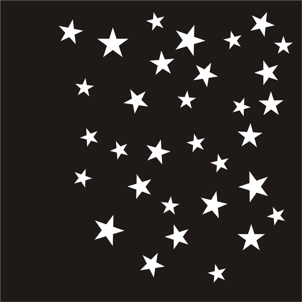 Dengmore Mixed size Stars Wall Stickers Kid Decal Art Nursery Bedroom ...