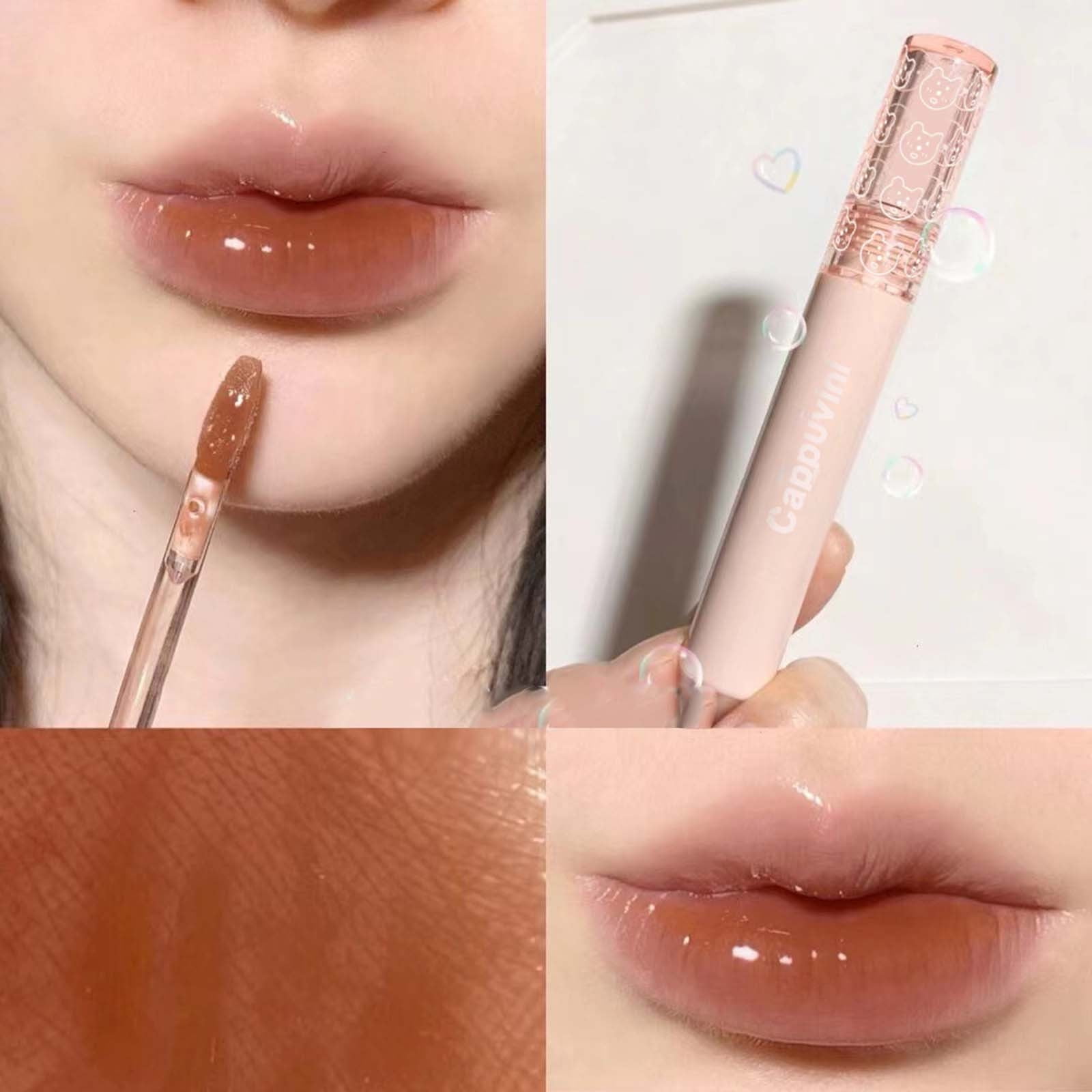Dengmore Moisturizing Lipstick Lip Tint Stain Lip Glaze Super Lustrous ...