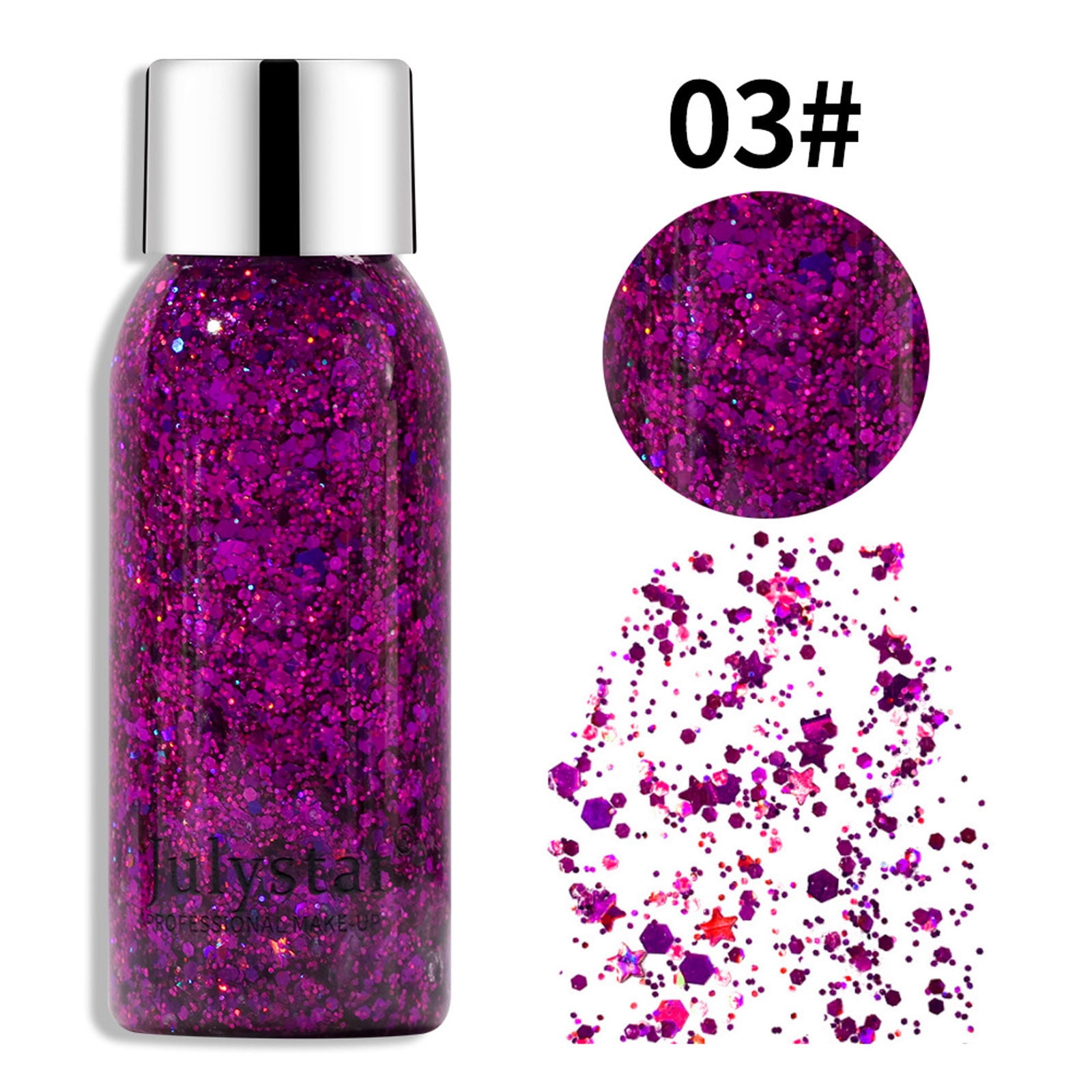 Dengmore Multi-Dimensional Sequin Liquid Glitter for Face and Body ...