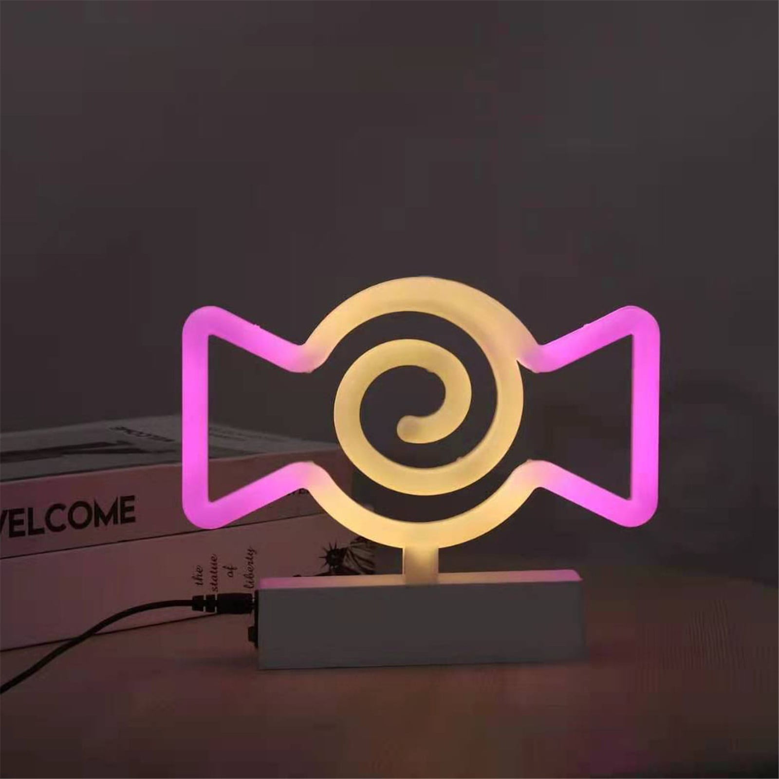 FFENYAN Neon LED Lights Signs Night Lights Desk Table Lamp Halloween ...