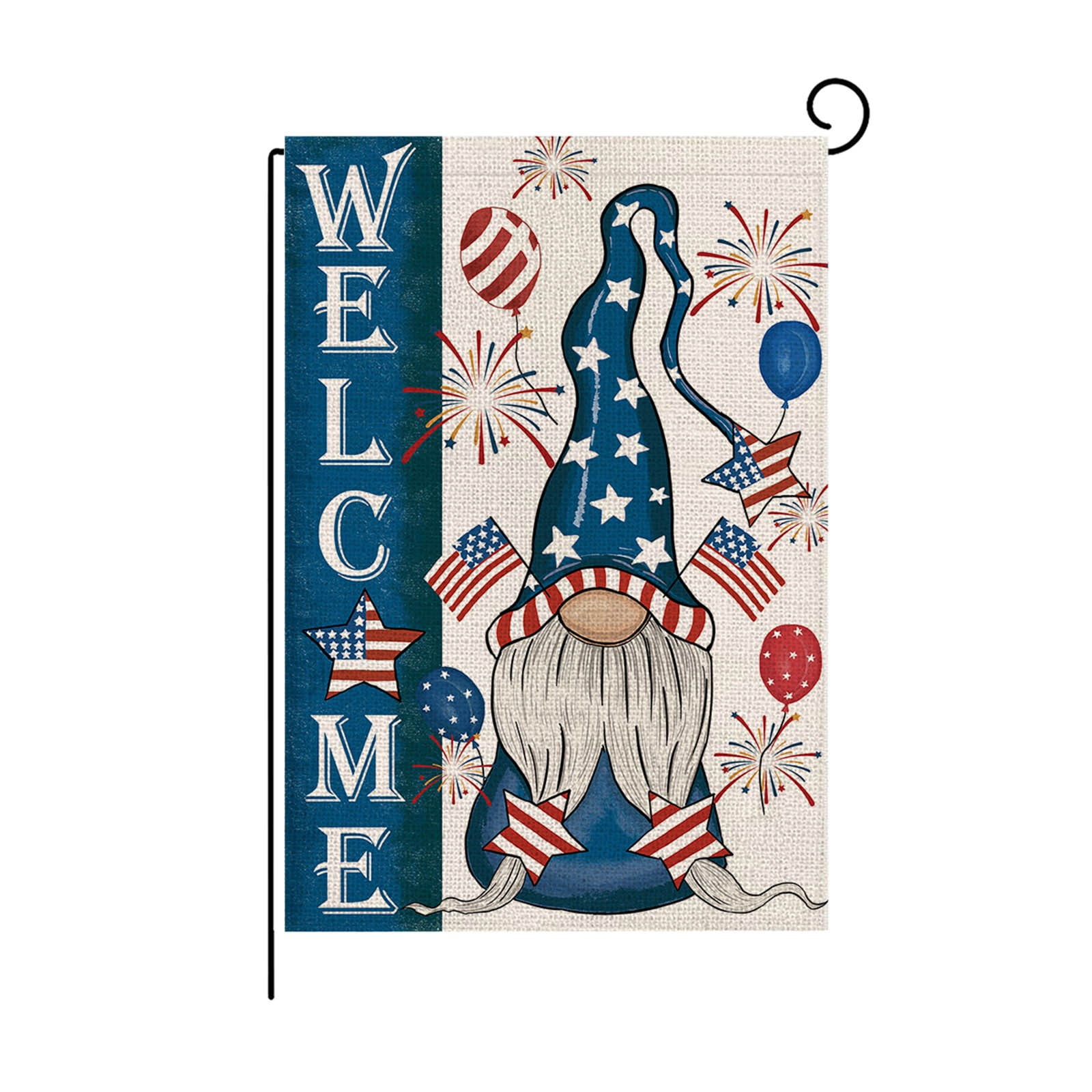 Dengmore New Independence Day Garden Flag Double Sided Linen Flag for ...