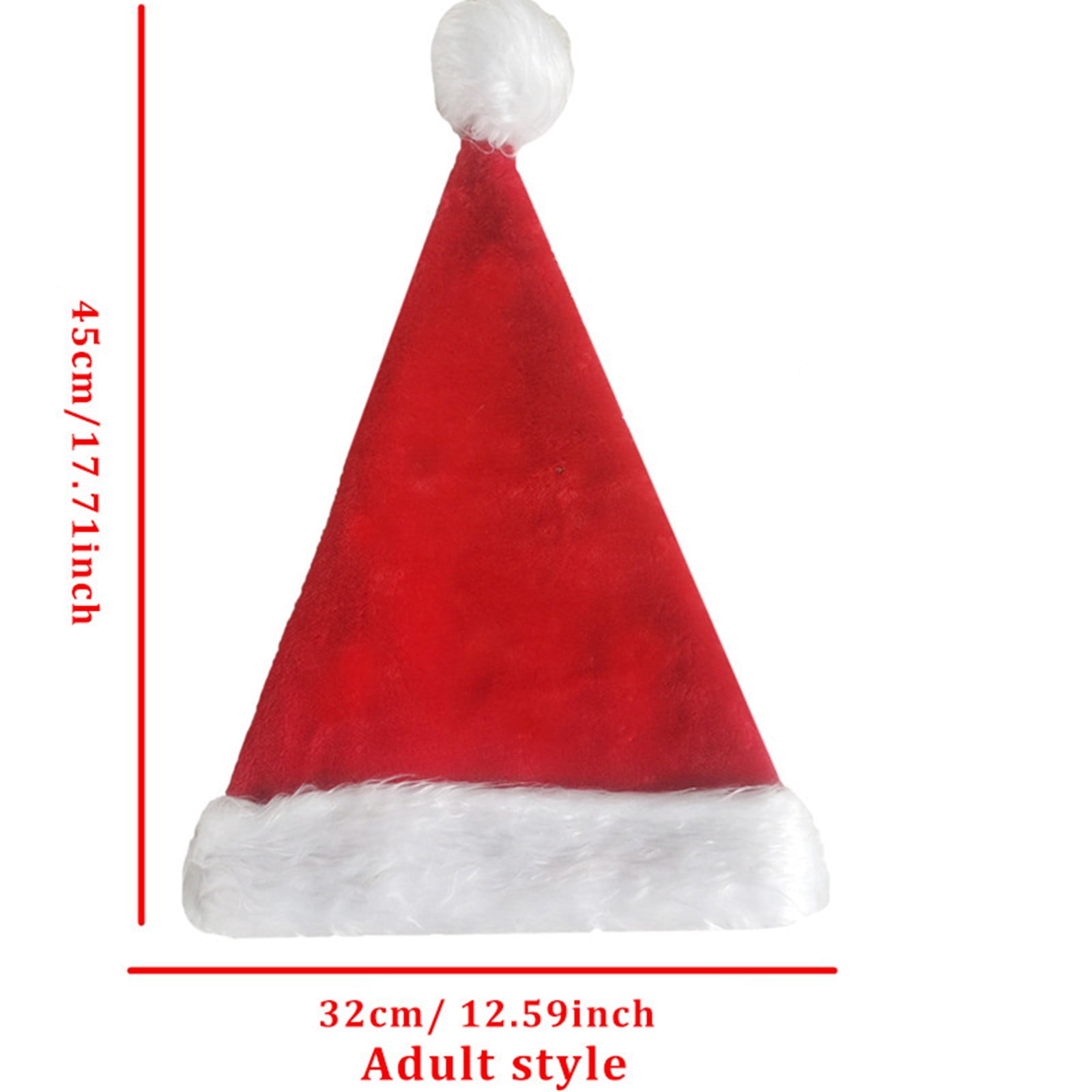 Dengmore Novelty Light Up Santa Hats Christmas Hat with 20 LED Warm ...