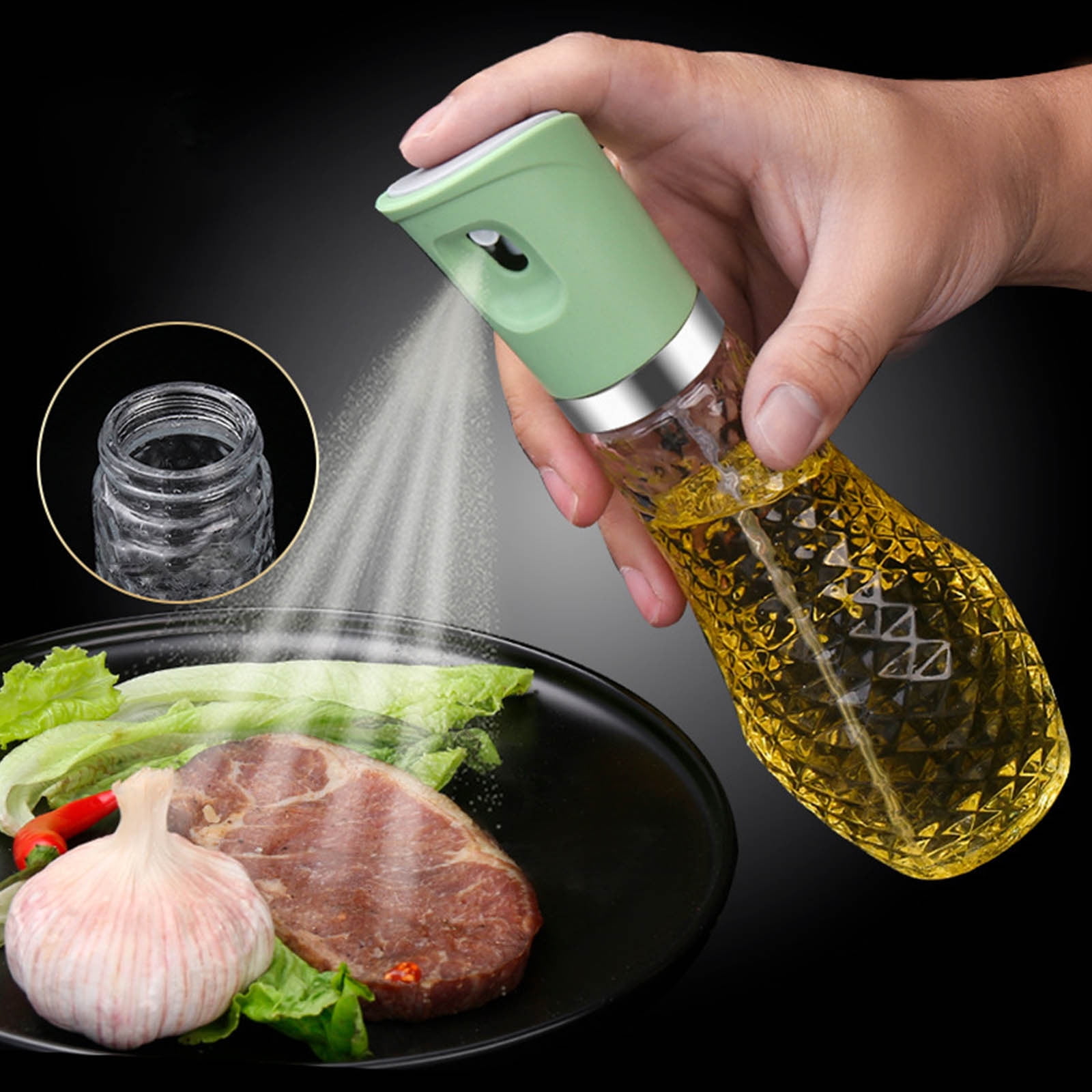 Dengmore Oil Sprayer Bottle 260ml Oil Sprayer for Cooking Olive Oil ...