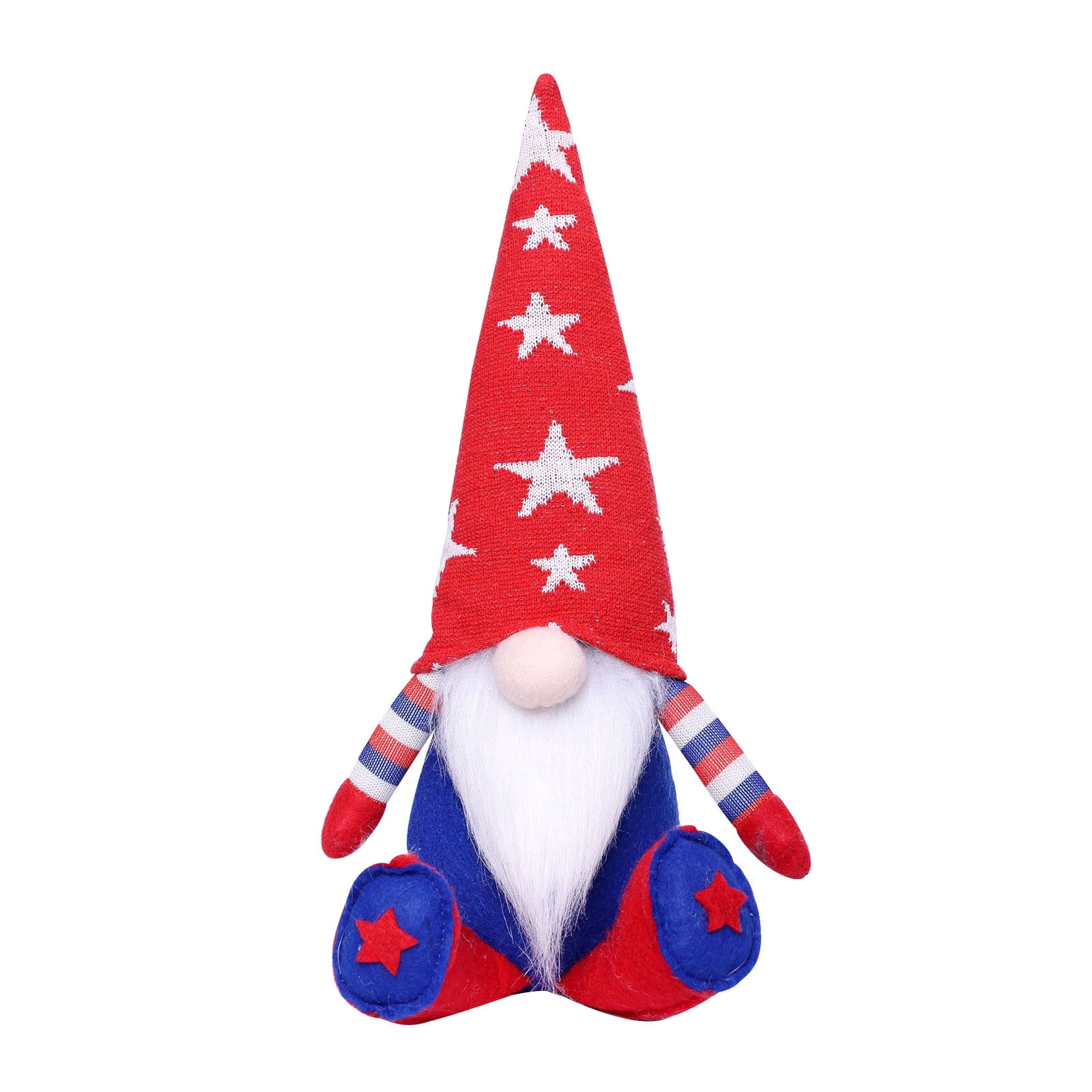 Dengmore Patriotic Plush Decorations Long legged American Flag Dolls ...