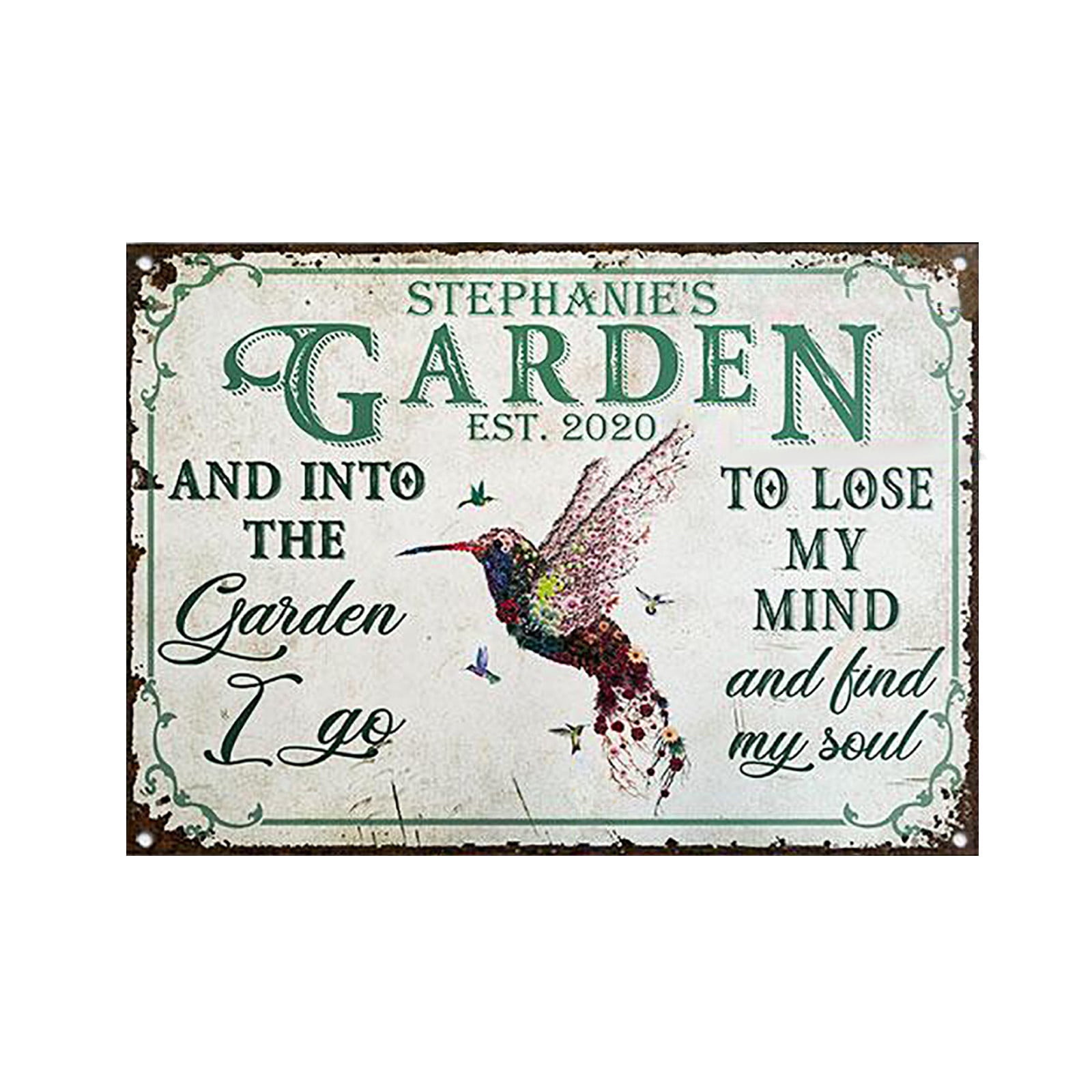 Fridja Personalized Garden Floral Art Find My Souls Custom Classic ...