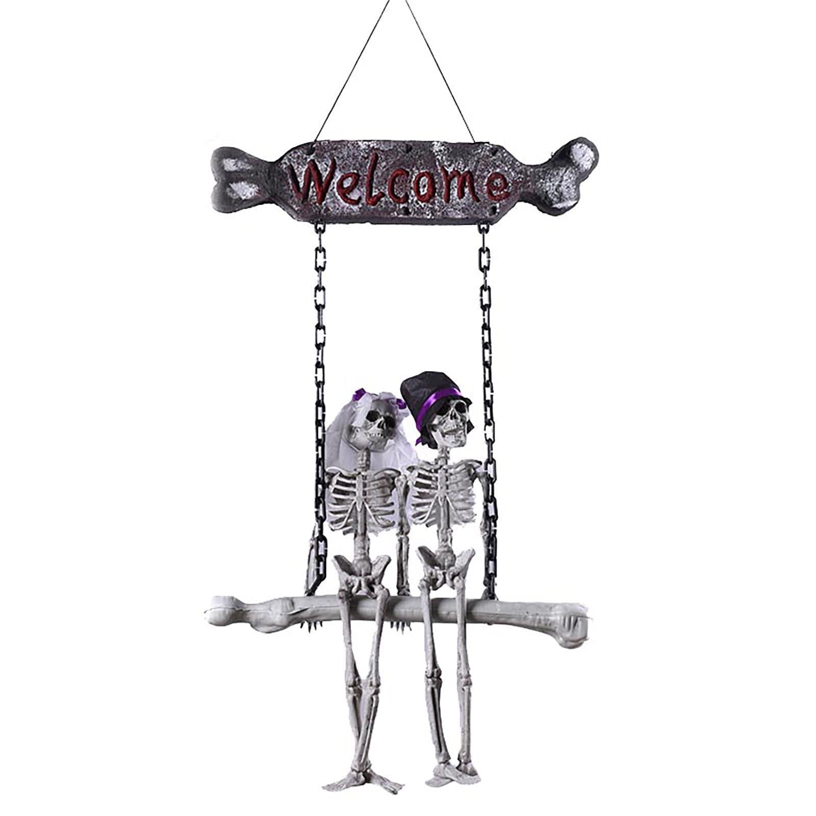 Dengmore Plastic Halloween Simulated Skeleton Props Halloween Simulated ...