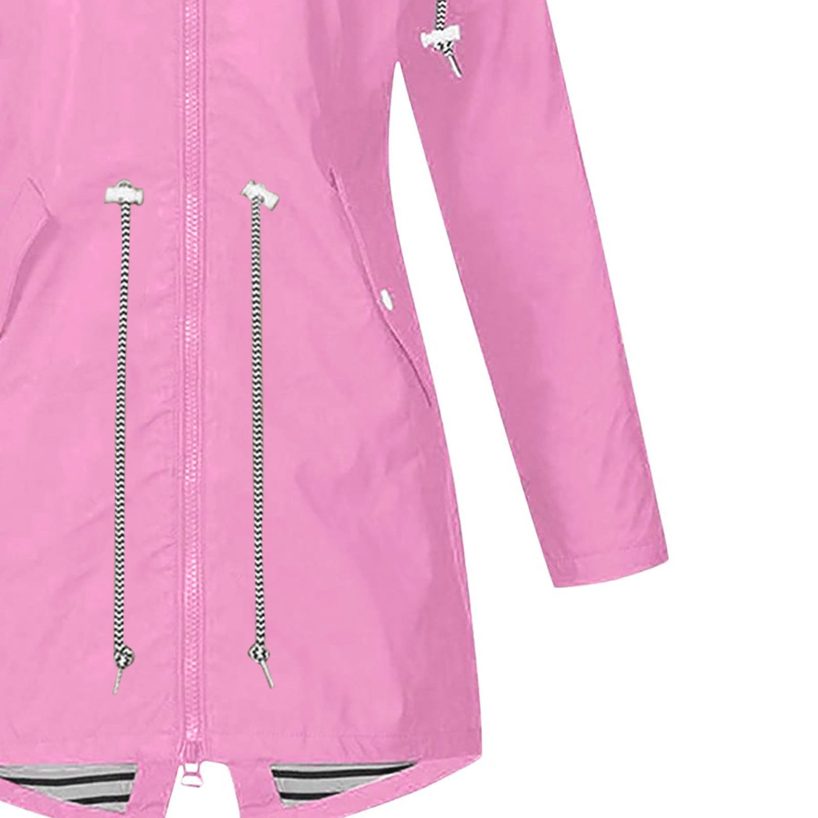 Dengmore Plus Size Raincoat Women Waterproof Long Hooded Trench Coats
